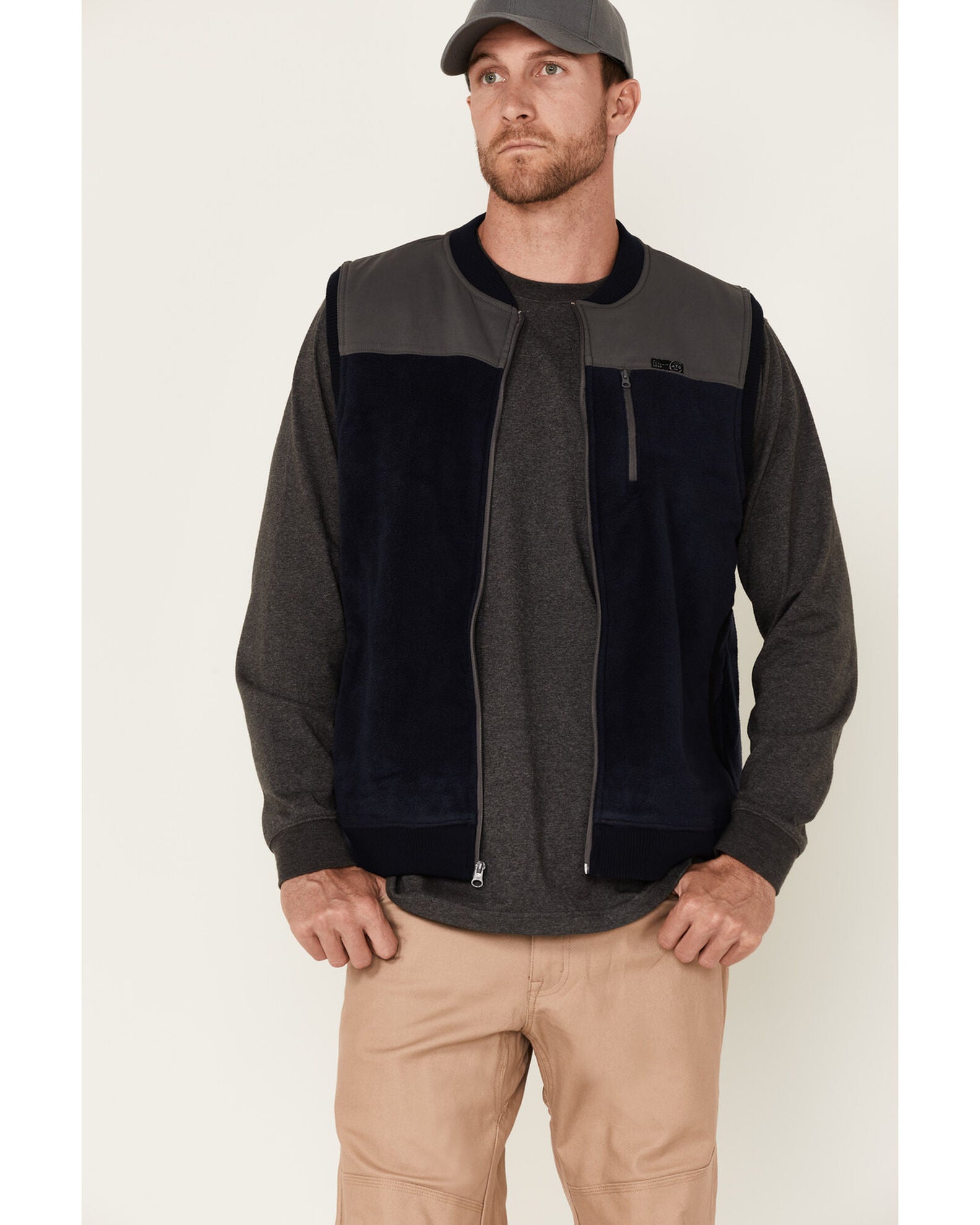 Product Name: Wrangler ATS Men's All-Terrain Dark Sapphire Fleece Zip ...
