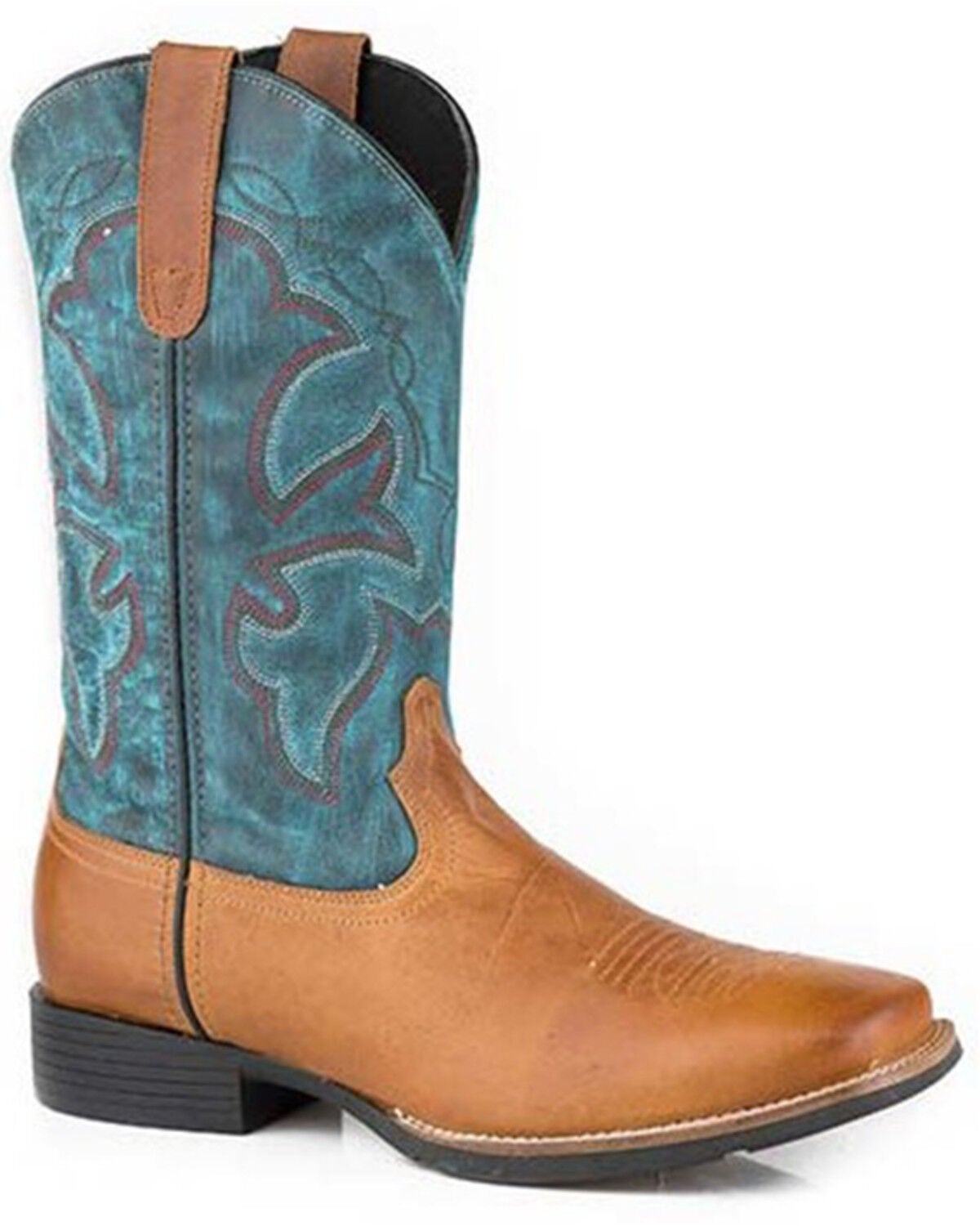 Men's Roper Broad Square Toe Cowboy Boots - Sheplers