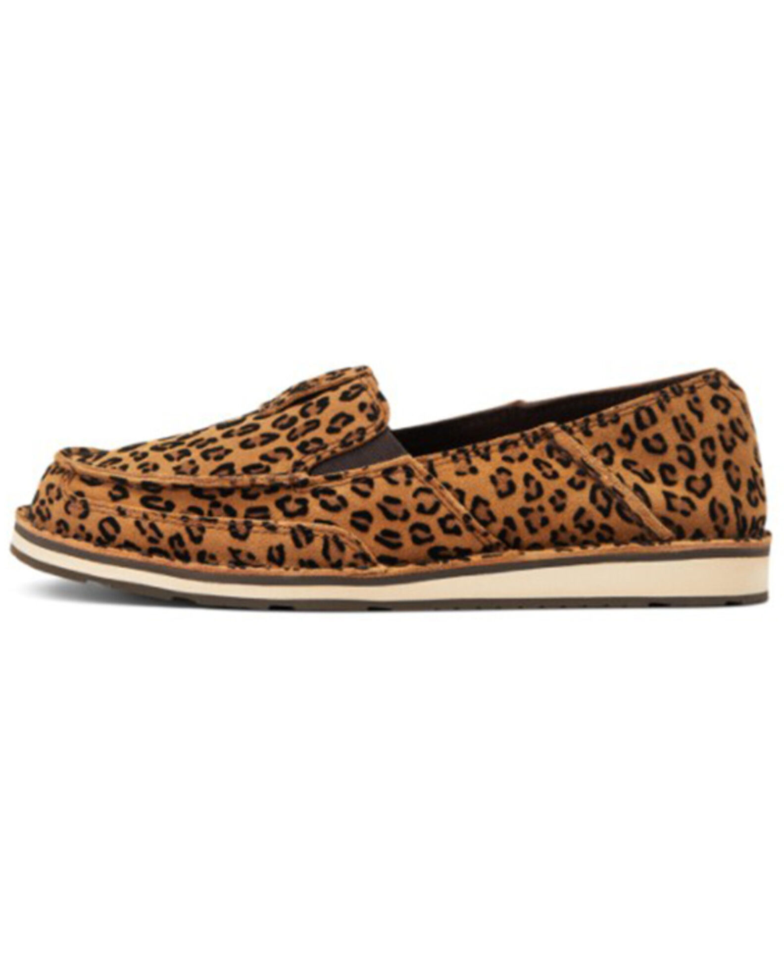 Ariat Womens Likely Leopard Full Vamp Casual Slip On Cruiser Moc Toe