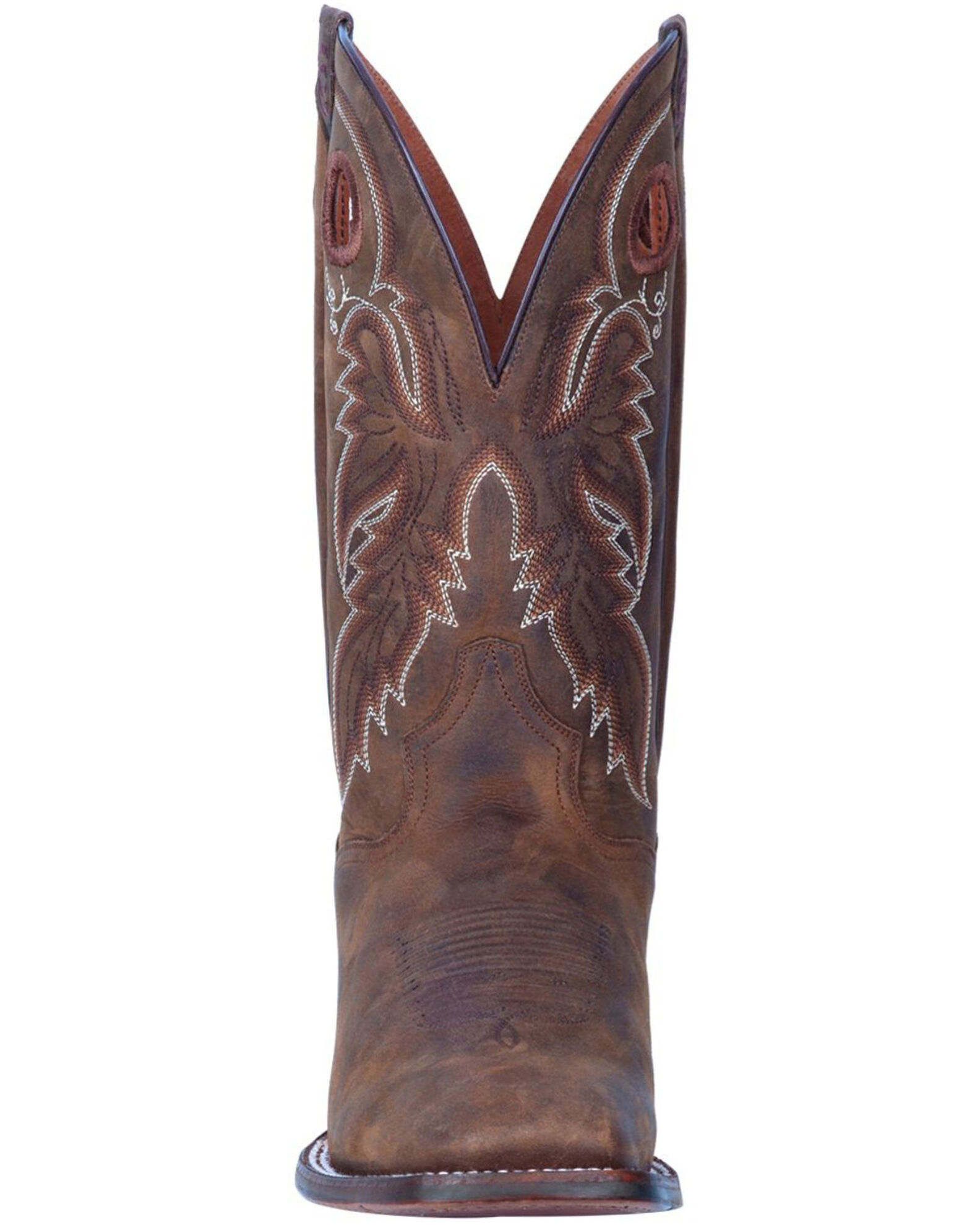 Dan Post Mens Abram Western Performance Boots Broad Square Toe Tan