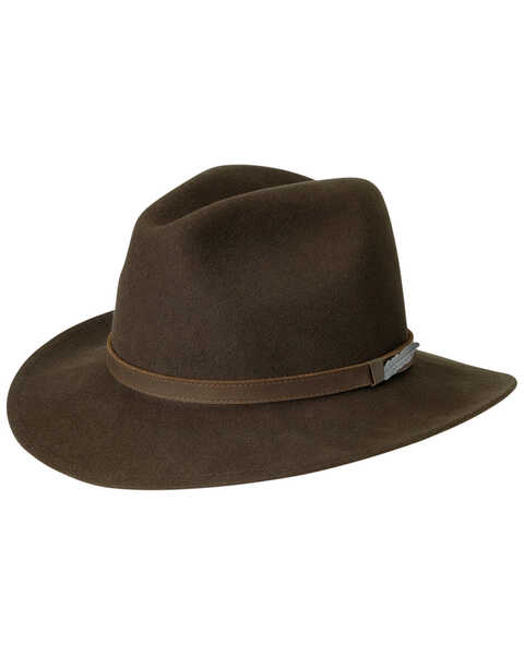 Black Creek Men's Crushable Felt Western Fashion Hat, Brown, hi-res Black Creek Men's Crushable Felt Western Fashion Hat, Brown, hi-res