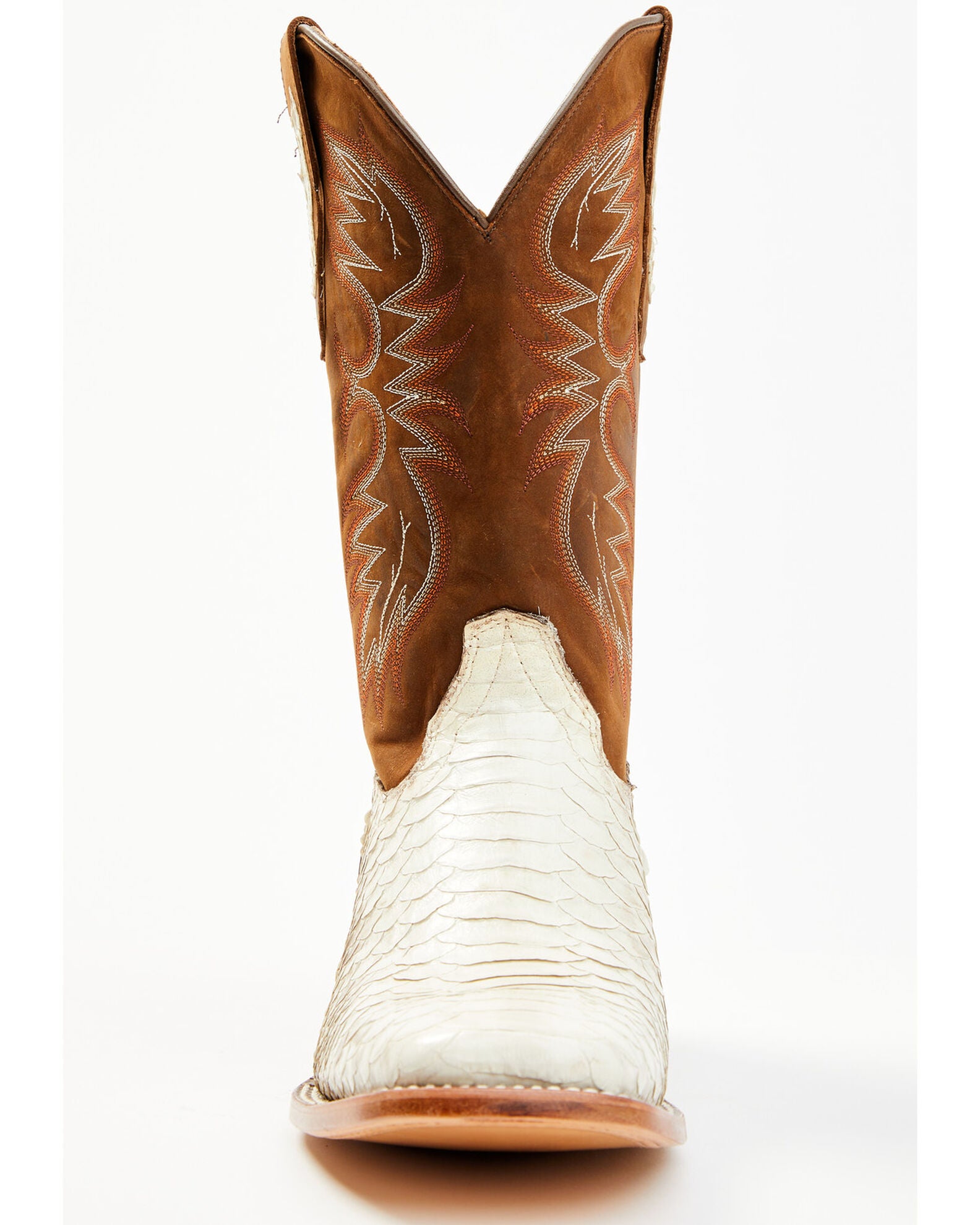 Cody James Men's Bone Python Exotic Western Boot - Broad Square Toe, Brown