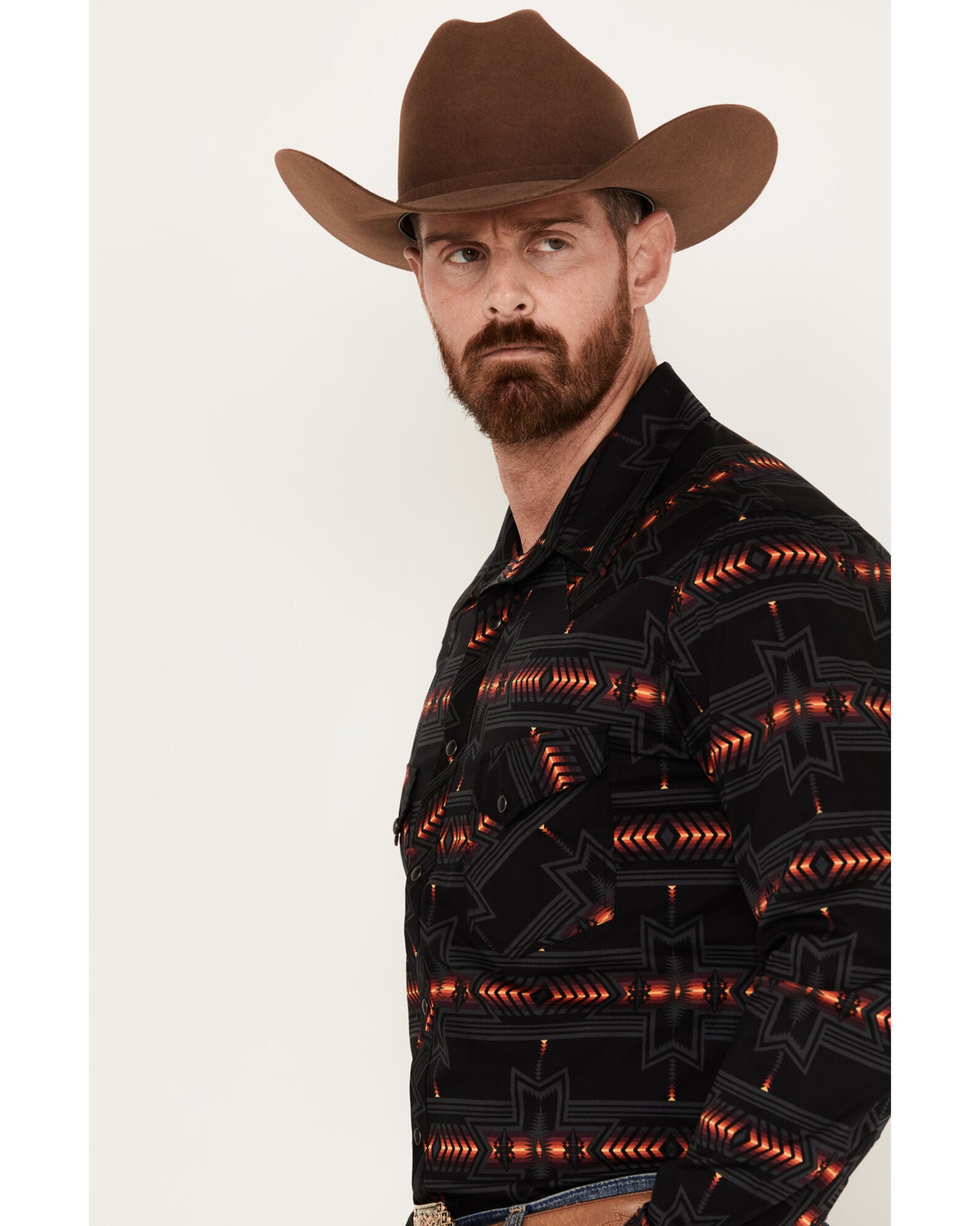 Product Name: Rock & Roll Denim Men's Southwestern Print Long Sleeve ...
