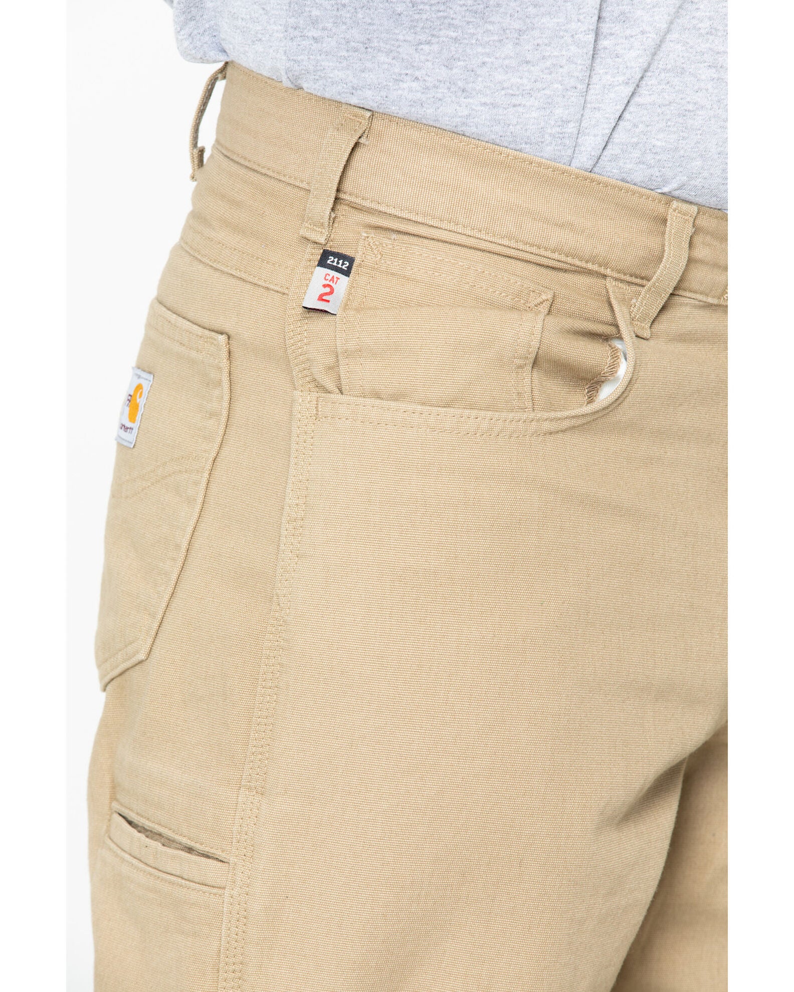 Carhartt Men's FR Canvas Work Pants, Khaki