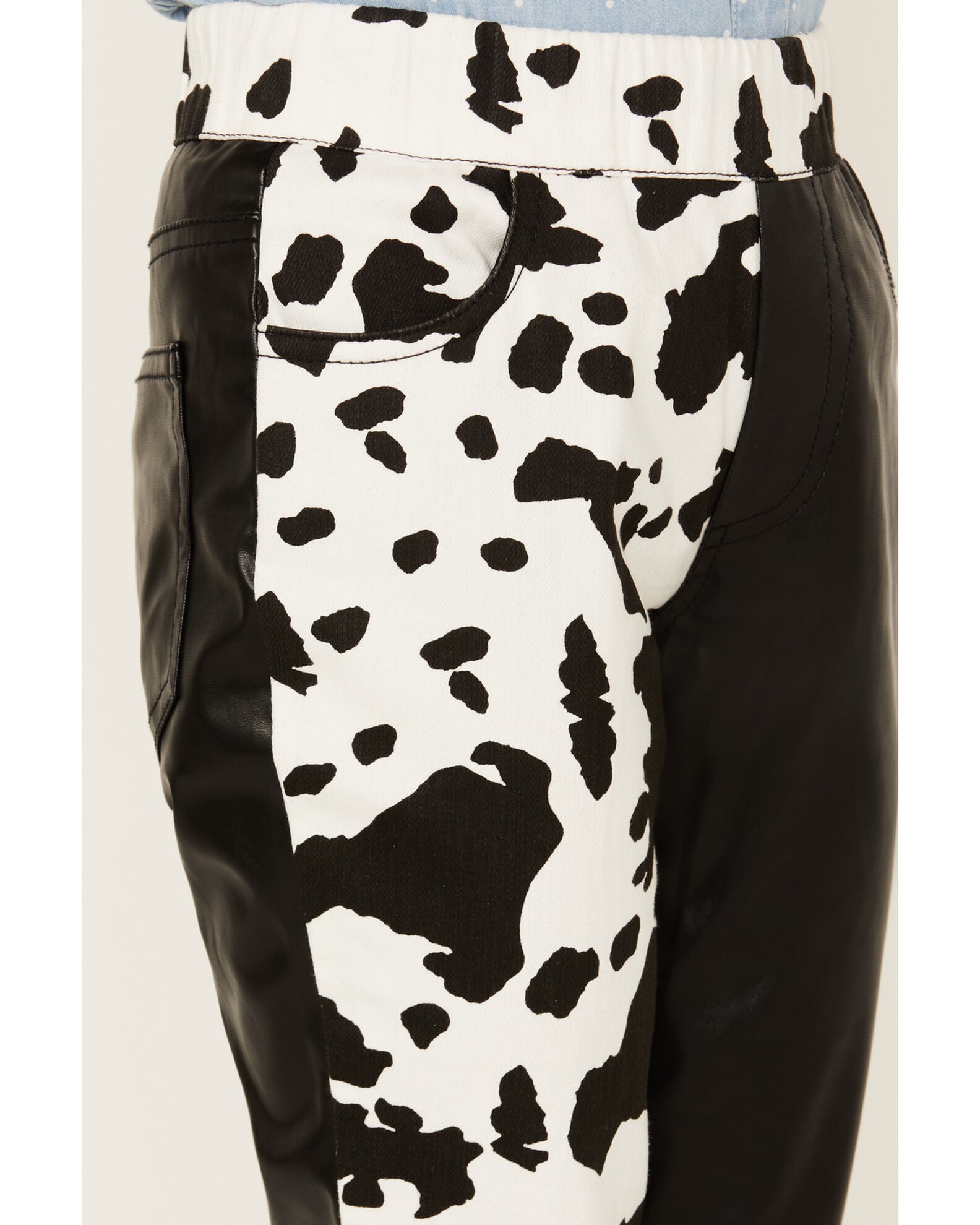 Product Name: Saints & Hearts Girls' Cow Print Flare Pants