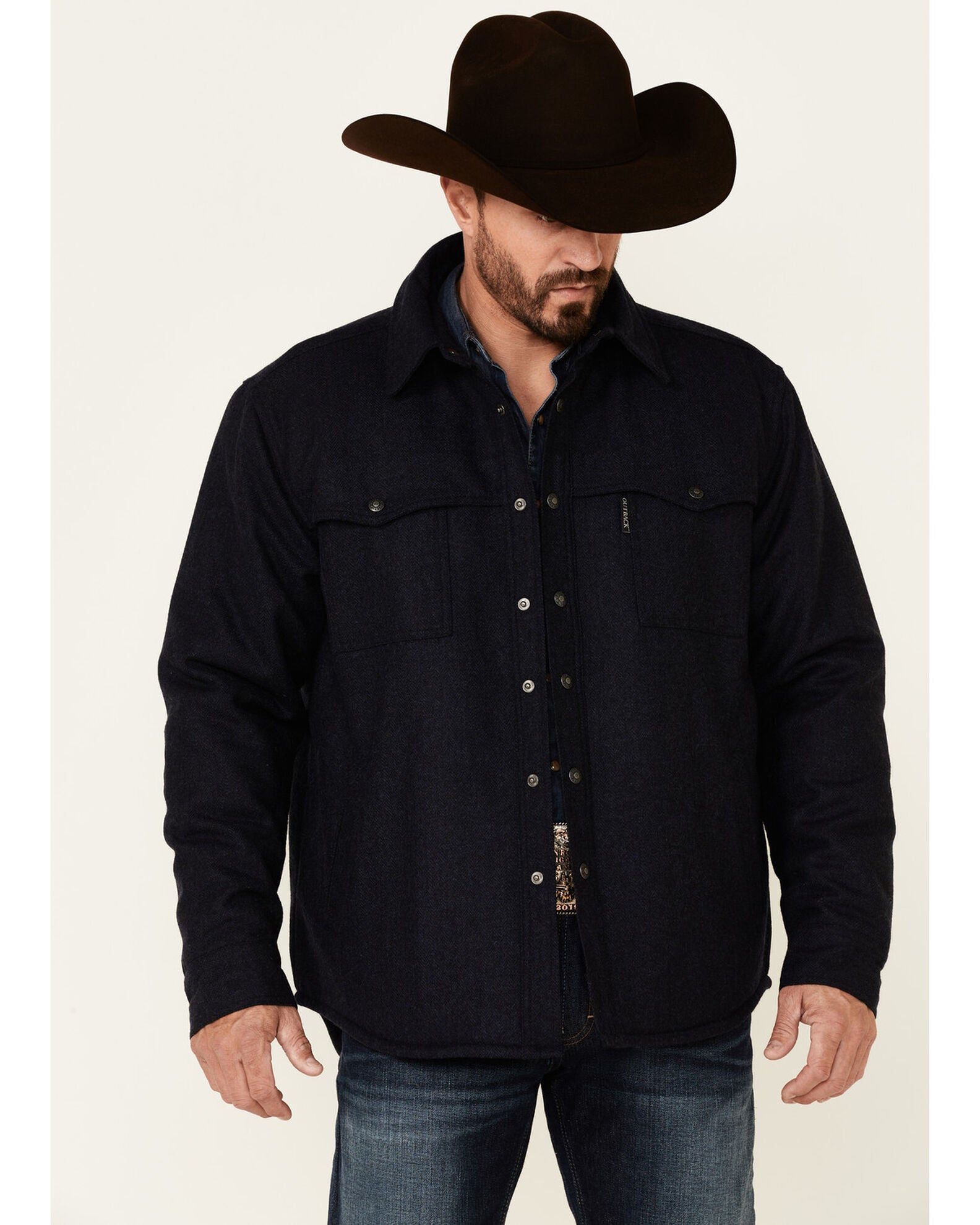 Product Name: Outback Trading Co Men's Solid Harrison Snap-Front Jacket