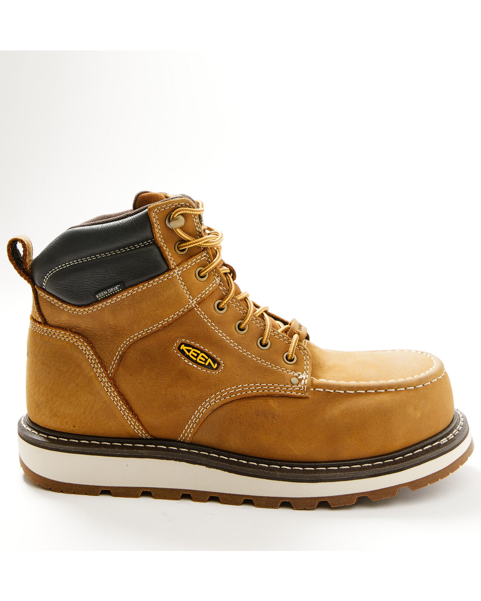Keen Men's Cincinnati 6" Waterproof Work Boots - Carbon Toe, Brown