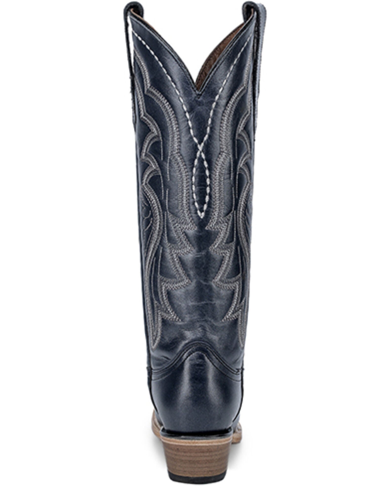 Circle G Women's Embroidered Tall Western Boots - Snip Toe, Dark Blue