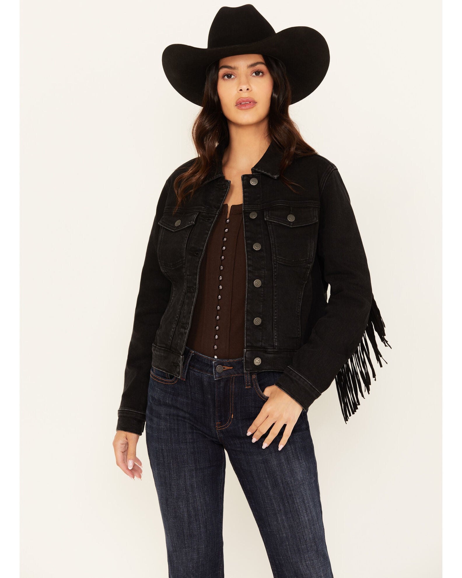 Product Name: Idyllwind Women's Outlaw Fringe Trucker Jacket