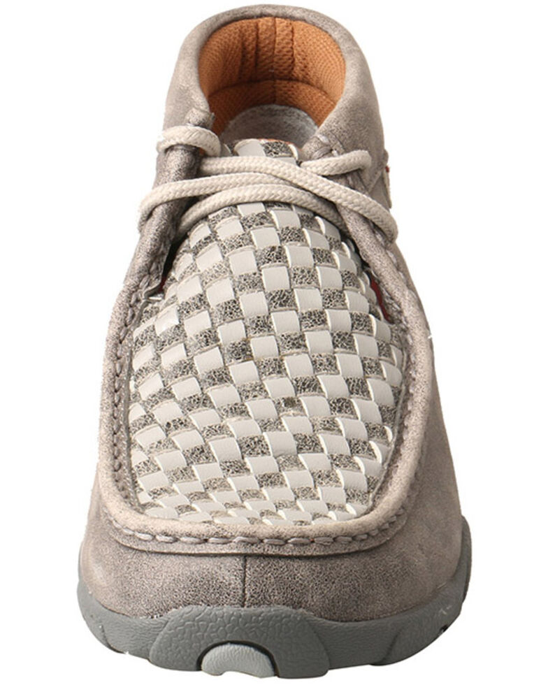 Twisted X Womens Weave Grey Moccasin Shoes Moc Toe Sheplers