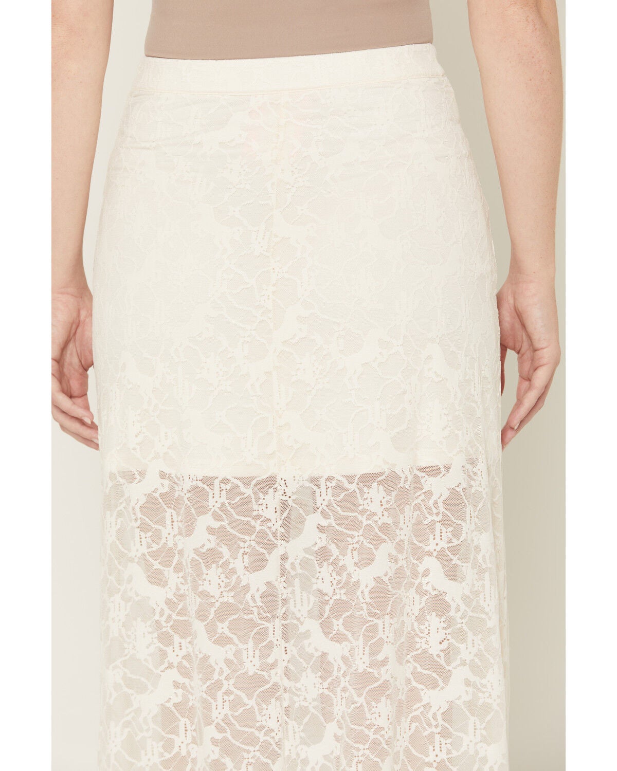 Idyllwind Women's Palomino Horse Lace Midi Skirt, Ivory