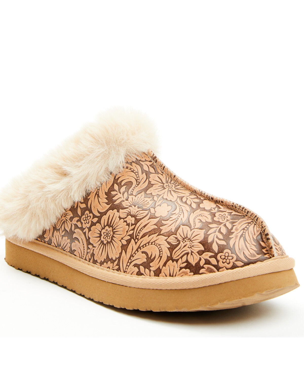 Very G Women's Lolly Embossed Slippers, Nude, hi-res