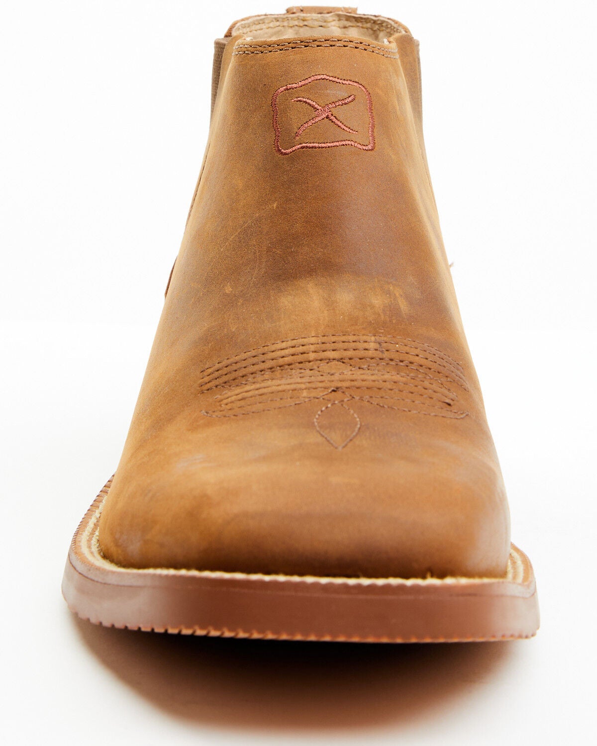 Twisted X Men's 4" Tech X™ Chelsea Boots - Broad Square Toe, Rust Copper
