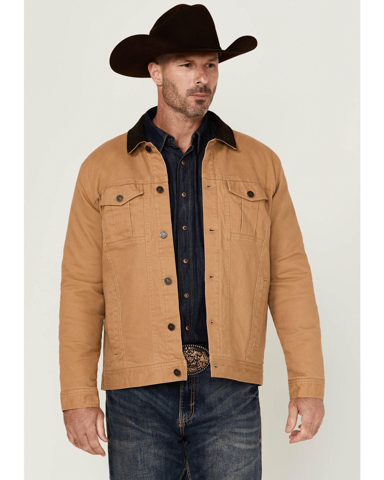 Cody James Men's Ozark Washed Rancher Jacket, Tan