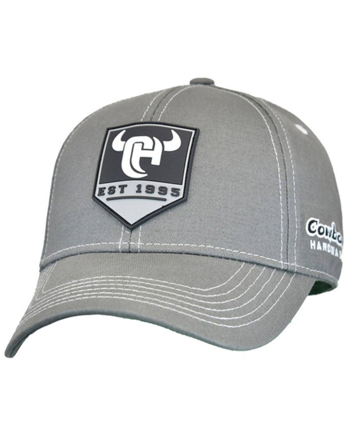 Cowboy Hardware Shield Logo Ball Cap, Grey