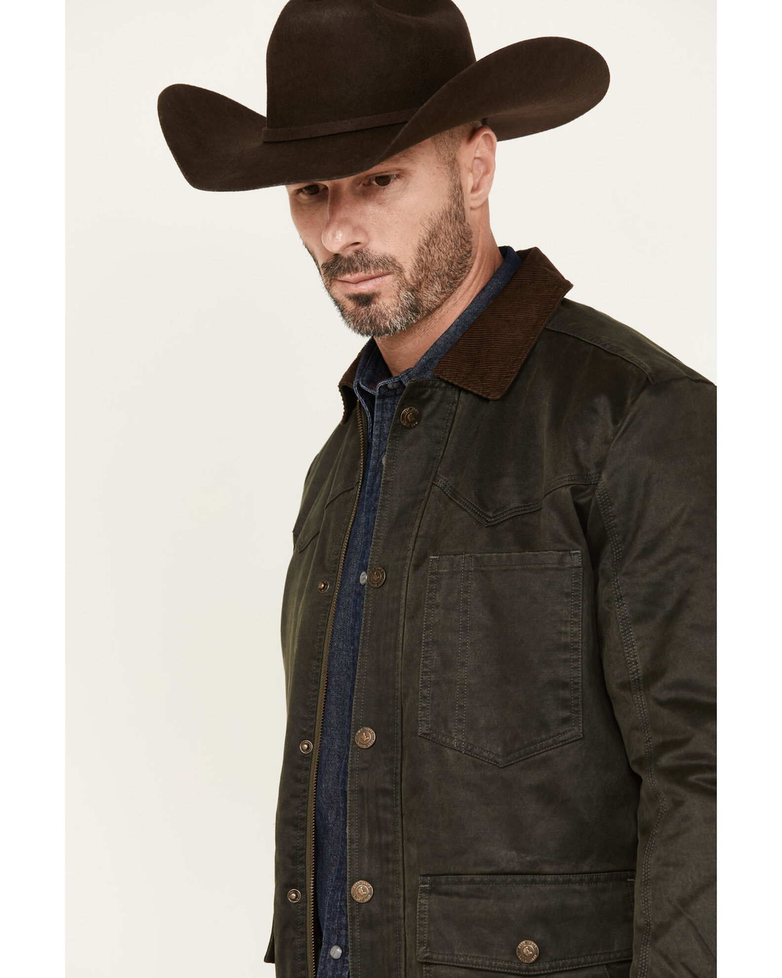 Product Name Cody James Mens Mansfield Oilskin Field Coat