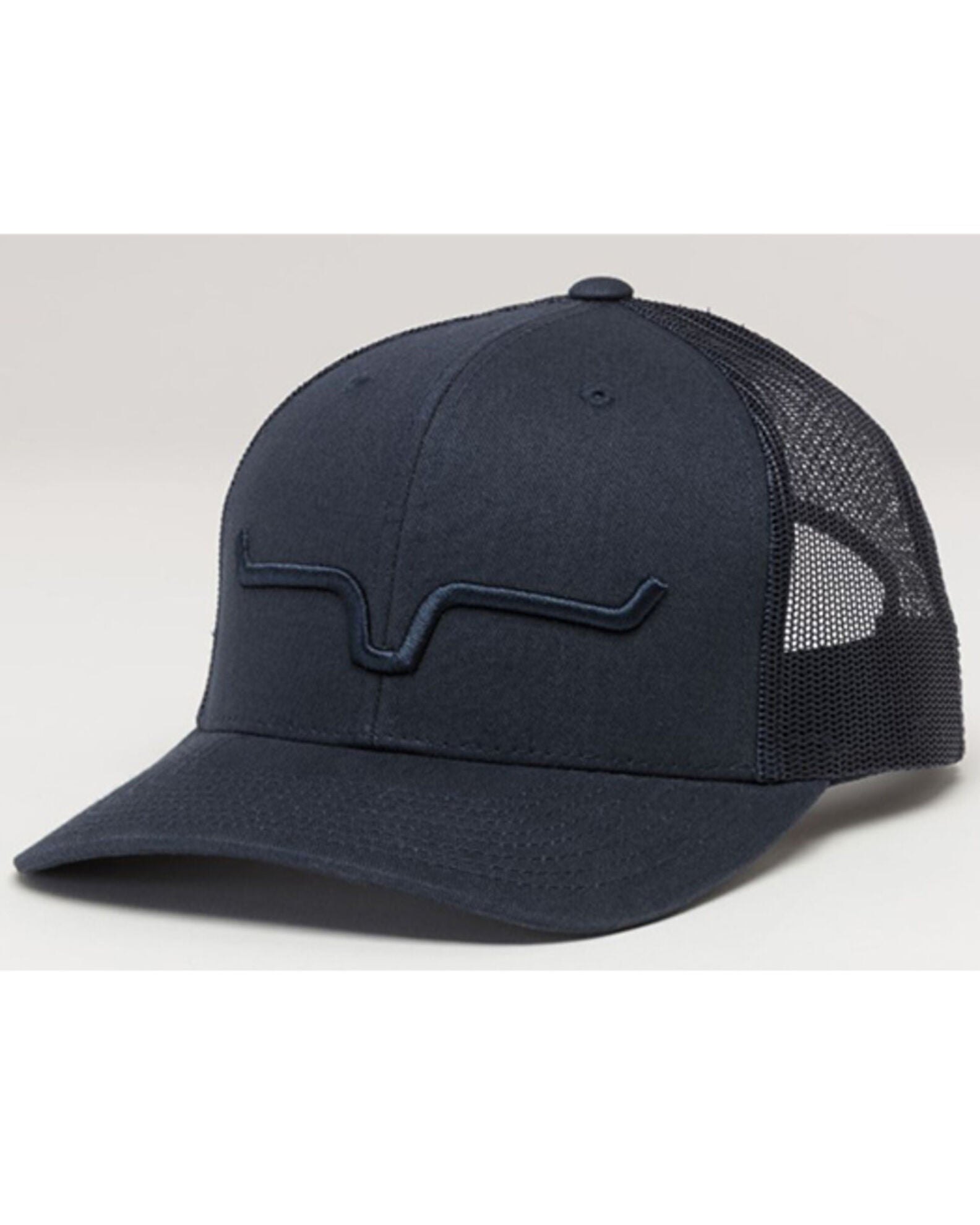 Kimes Ranch Men's Black Weekly Trucker Embroidered Logo Mesh-Back Ball ...