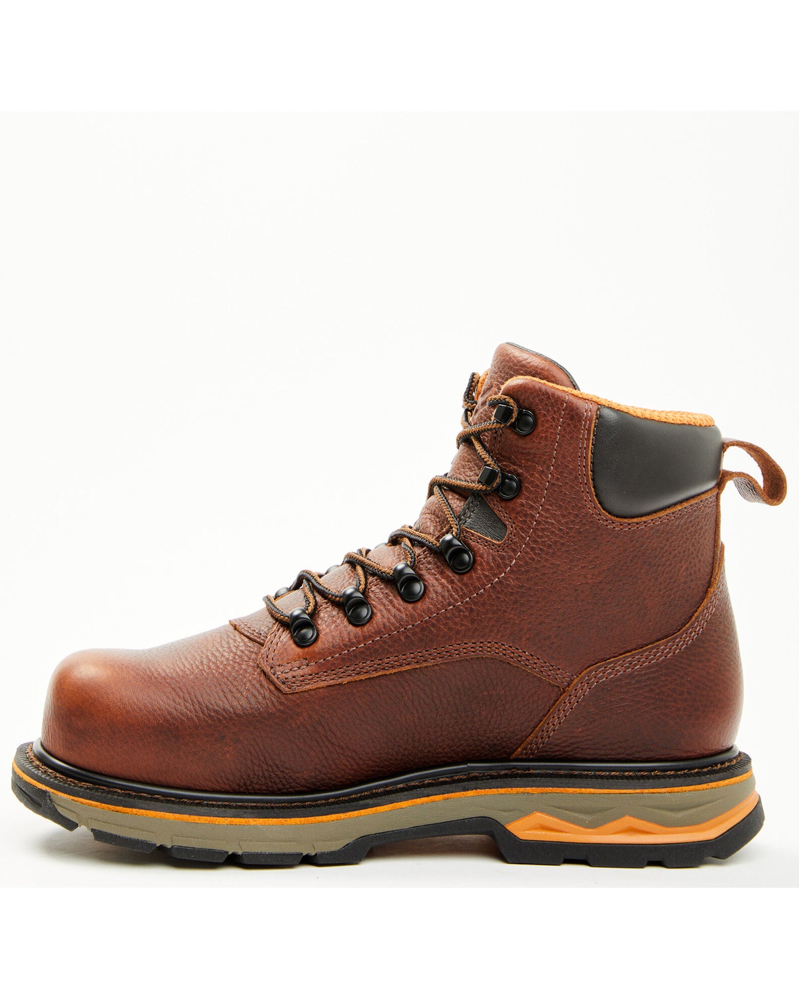 Hawx Men's 6" Enduro Metguard Work Boots - Composite Toe, Dark Brown