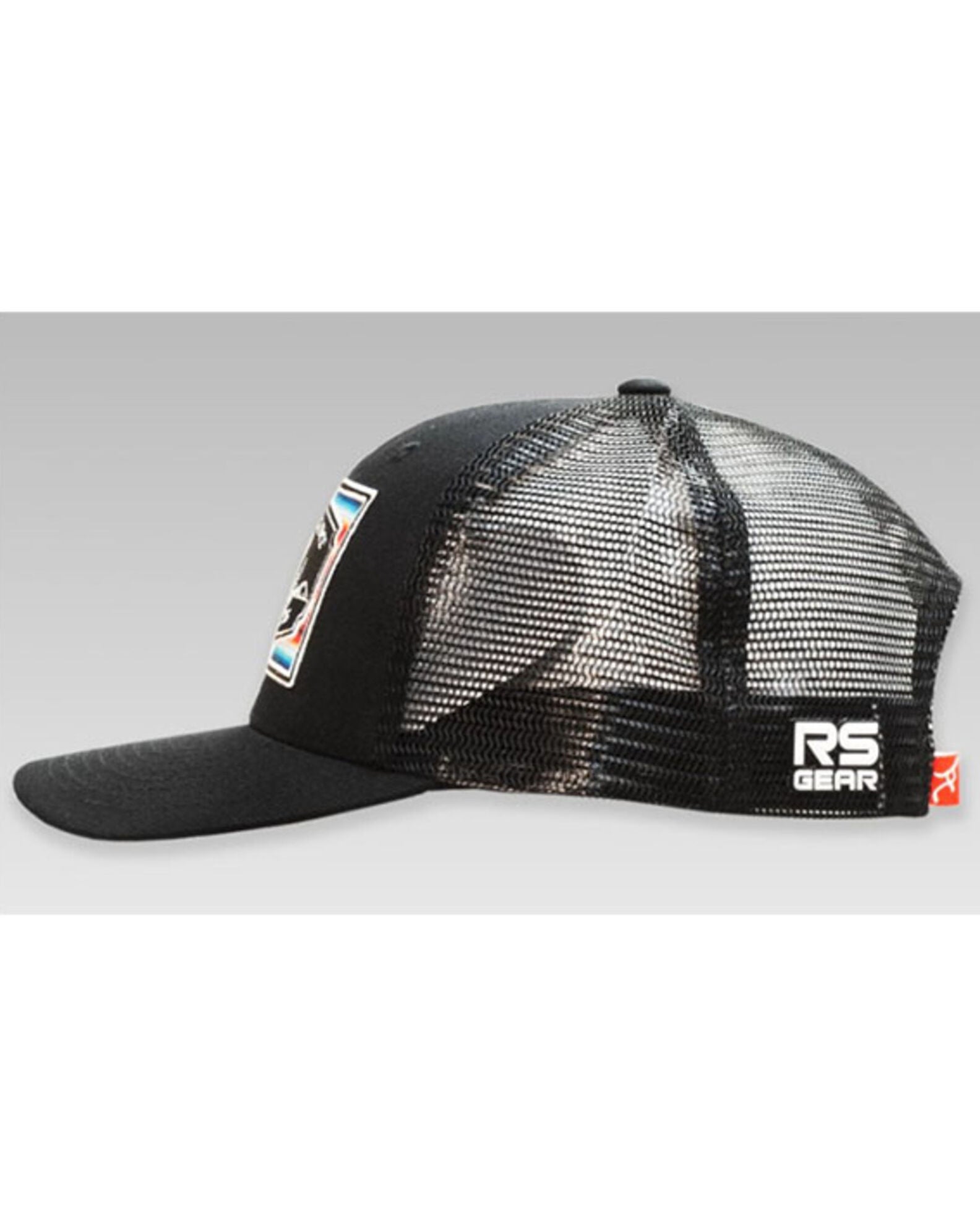 RopeSmart Men's Black On Black Serape Embroidered Patch Mesh-Back Ball ...