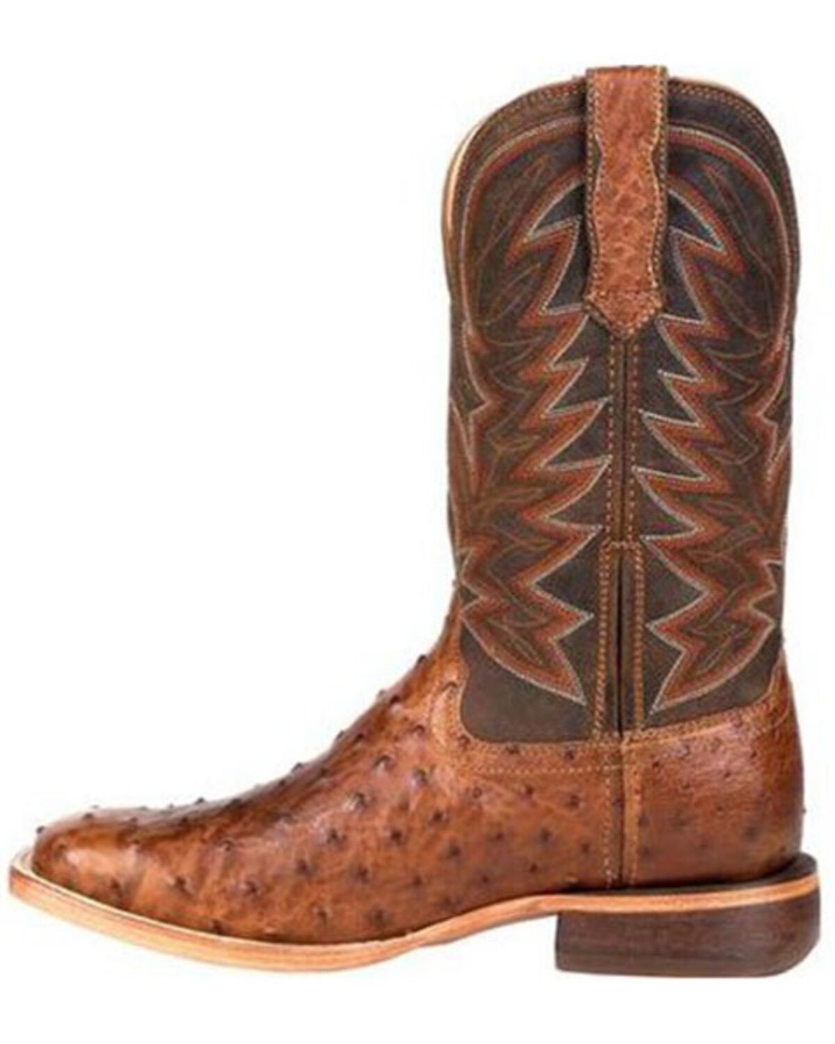 Durango Men's Wheat Brown Exotic Full-Quill Ostrich Western Boots ...