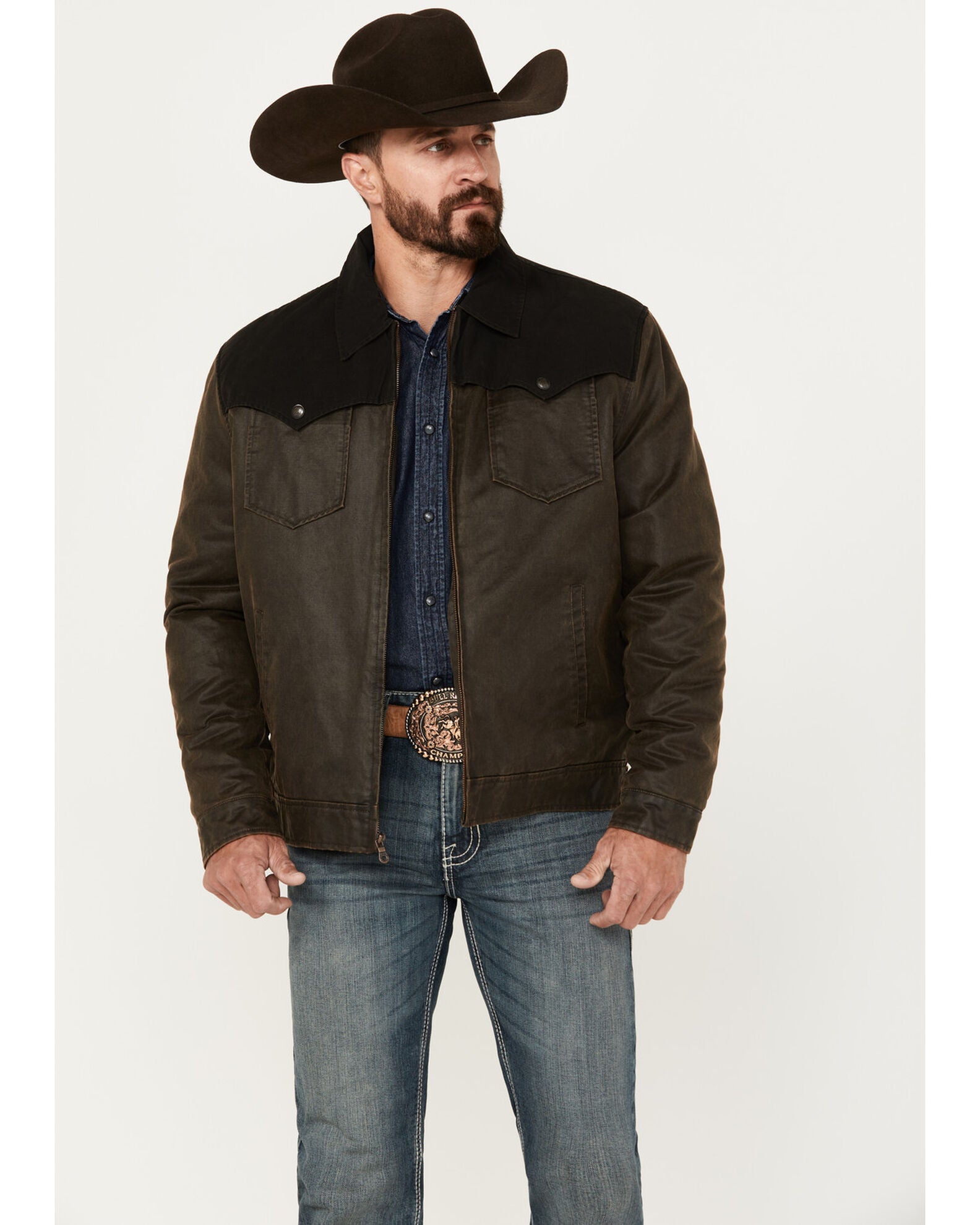 Product Name: Cripple Creek Men's Two Tone Concealed Carry Ranch Jacket