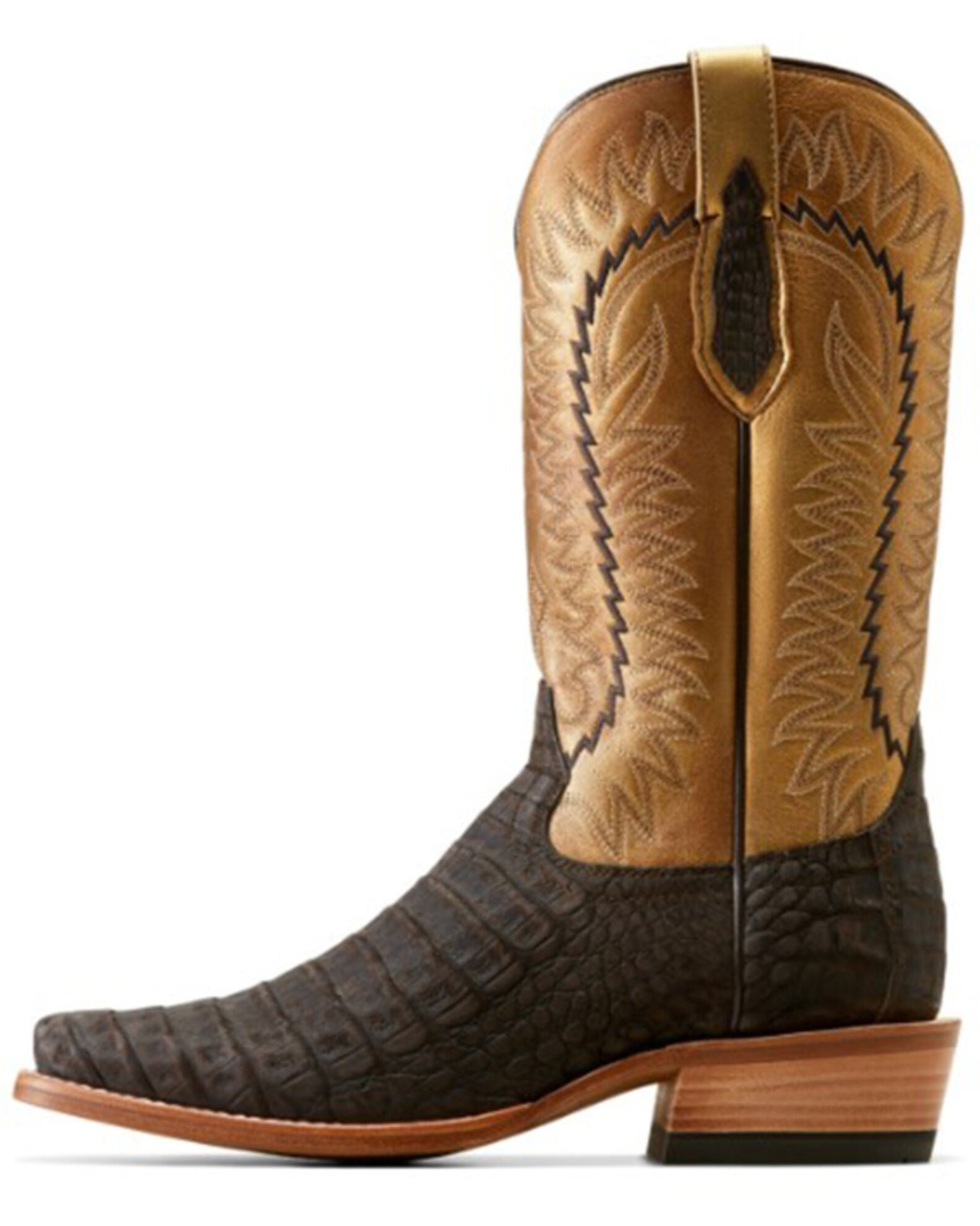 Product Name: Ariat Men's Futurity Finalist Exotic Caiman Western Boots ...