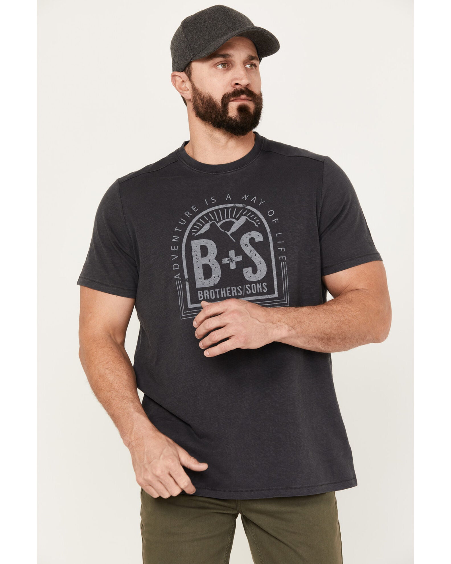 Brothers & Sons Men's Adventure Short Sleeve Graphic T-Shirt