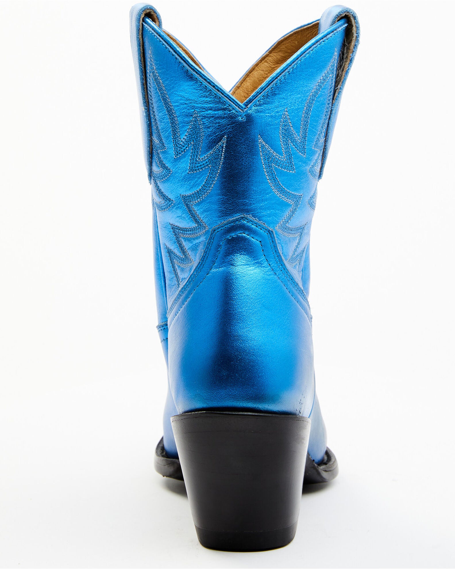 Idyllwind Women's Wheels Metallic Leather Booties - Round Toe, Royal Blue