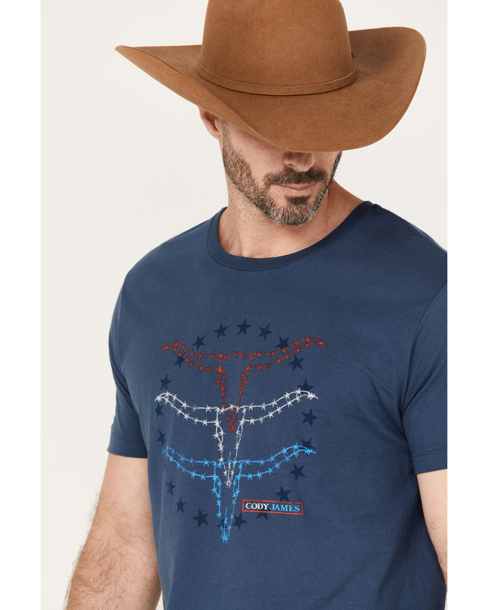 Product Name: Cody James Men's Triple Bull Short Sleeve Graphic T-Shirt