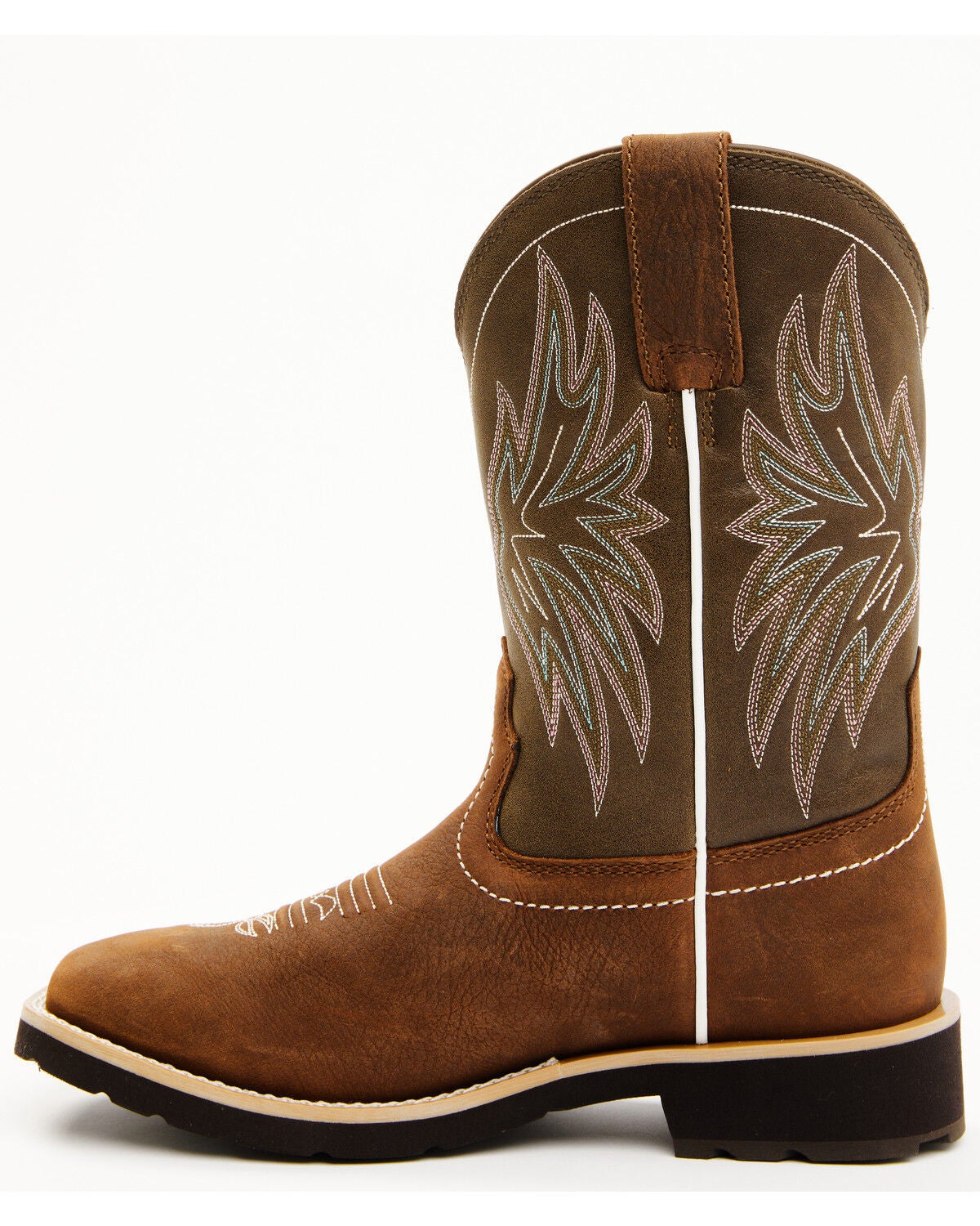RANK 45® Women's Sage Western Performance Boots - Broad Square Toe, Olive