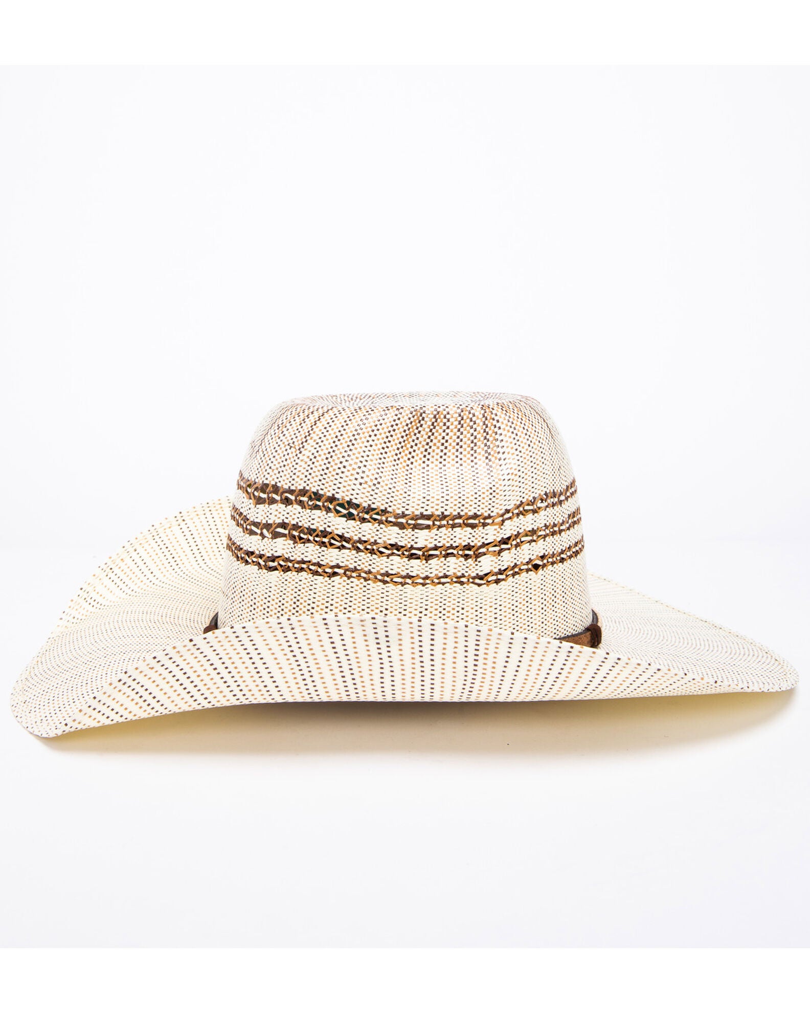 Cody James Braided Arrow 15X Straw Cowboy Hat, Natural