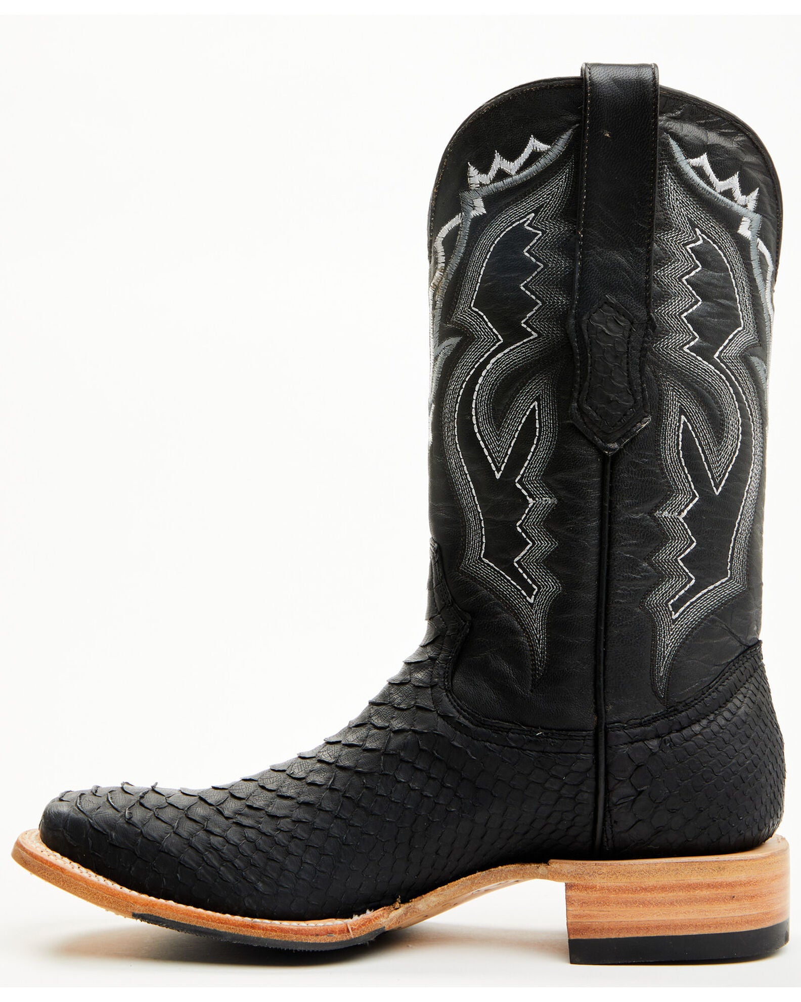 Product Name: Tanner Mark Men's Exotic Caiman Western Boots - Round Toe