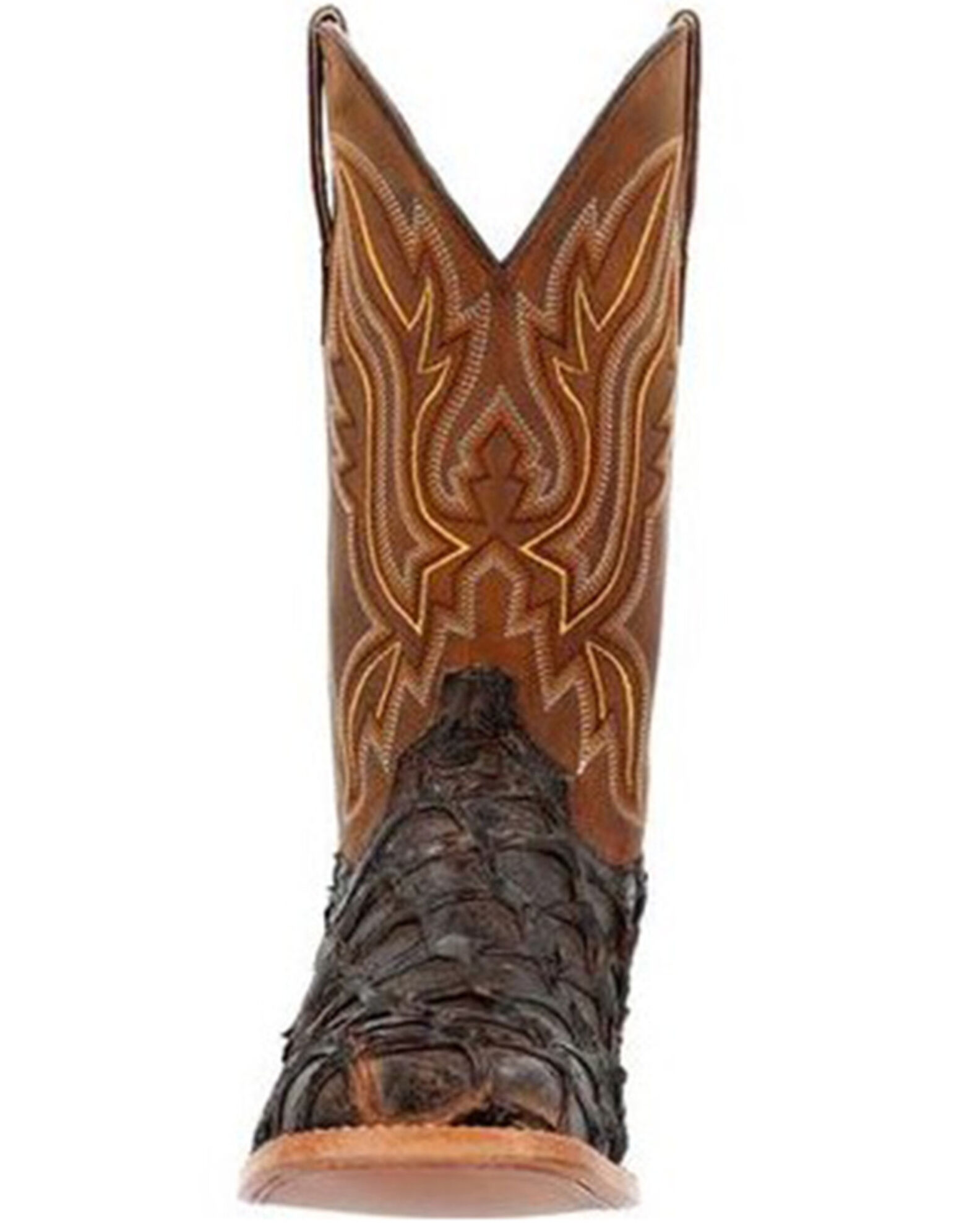 Durango Mens Exotic Pirarucu Skin Western Boots Broad Square Toe