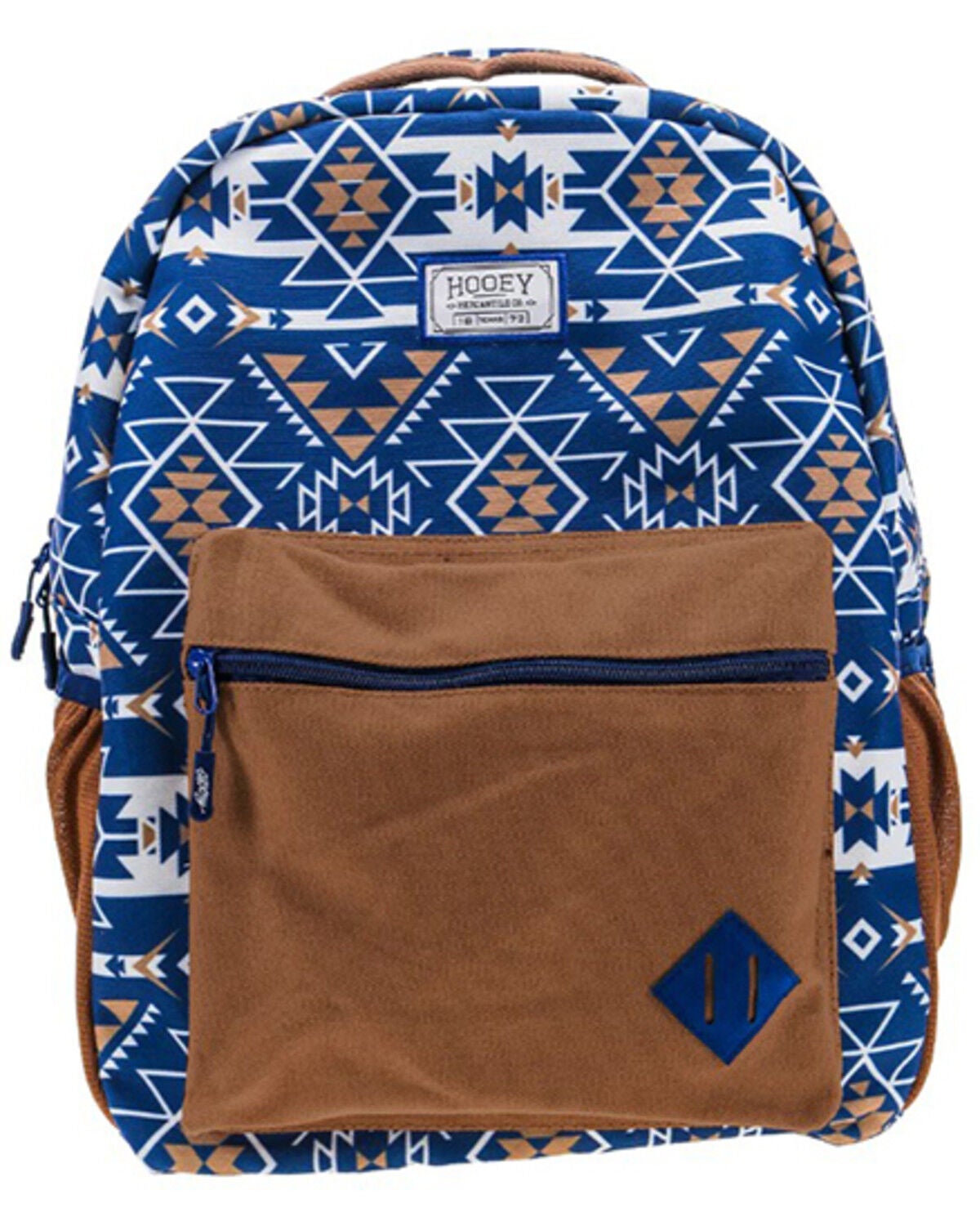 Hooey Men's Recess Southwestern Print Backpack , Blue, hi-res
