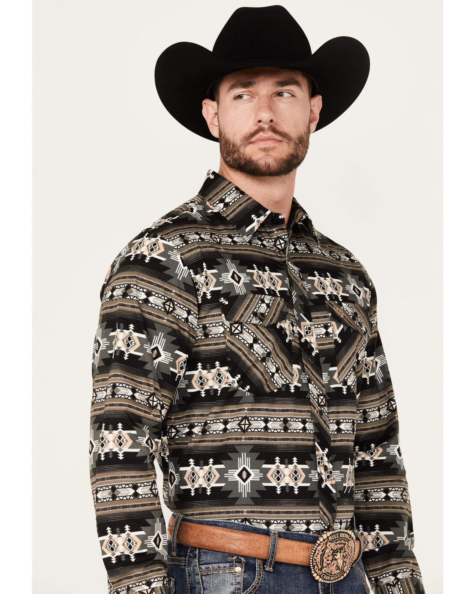 Product Name Panhandle Select Mens Southwestern Print Long Sleeve