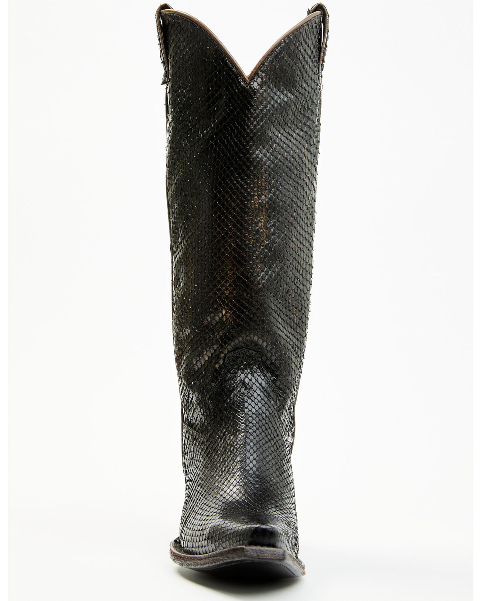 Idyllwind Womens Slay Exotic Python Tall Western Boots Snip Toe Black