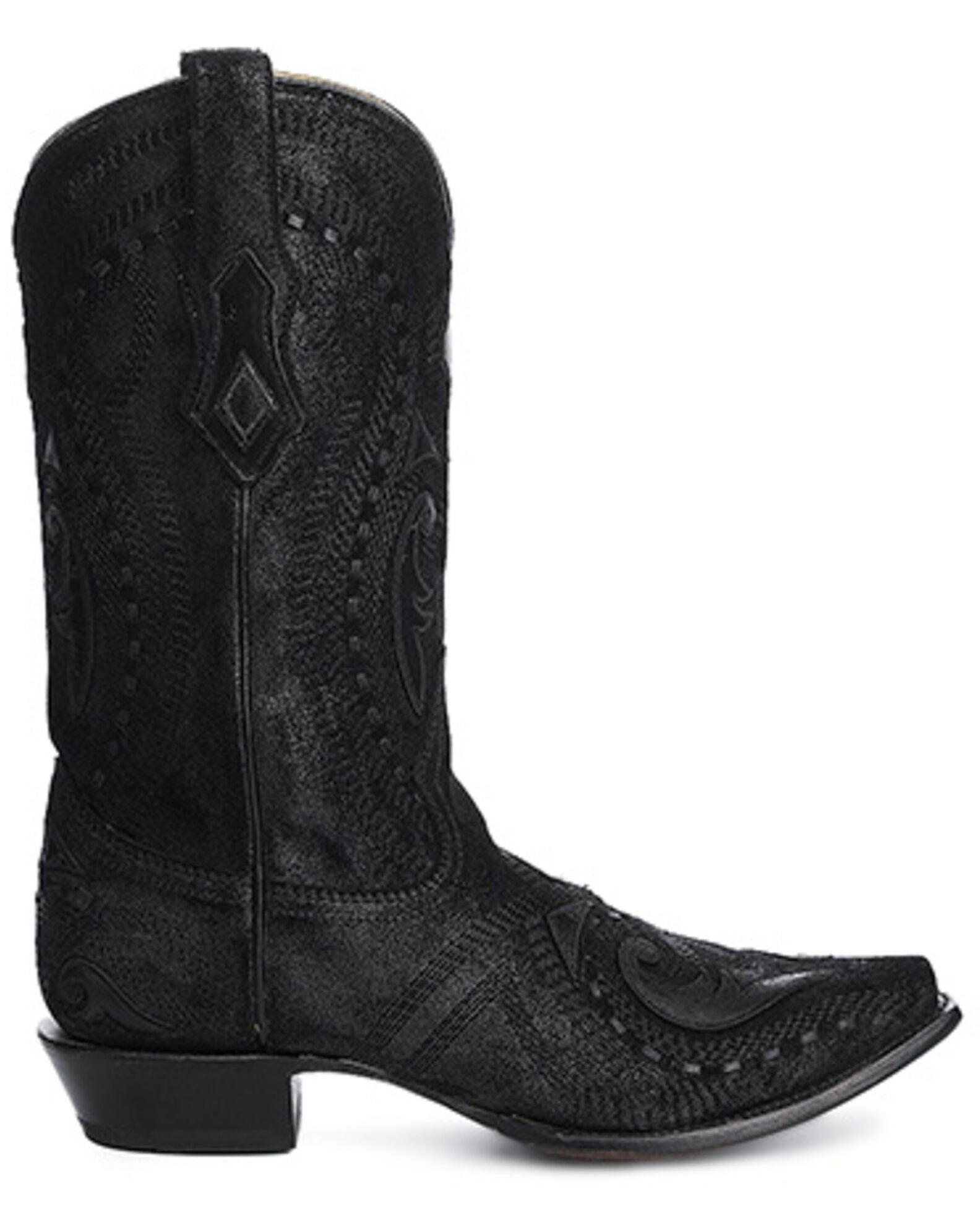 Corral Men's Embroidered Western Boots - Snip Toe, Black