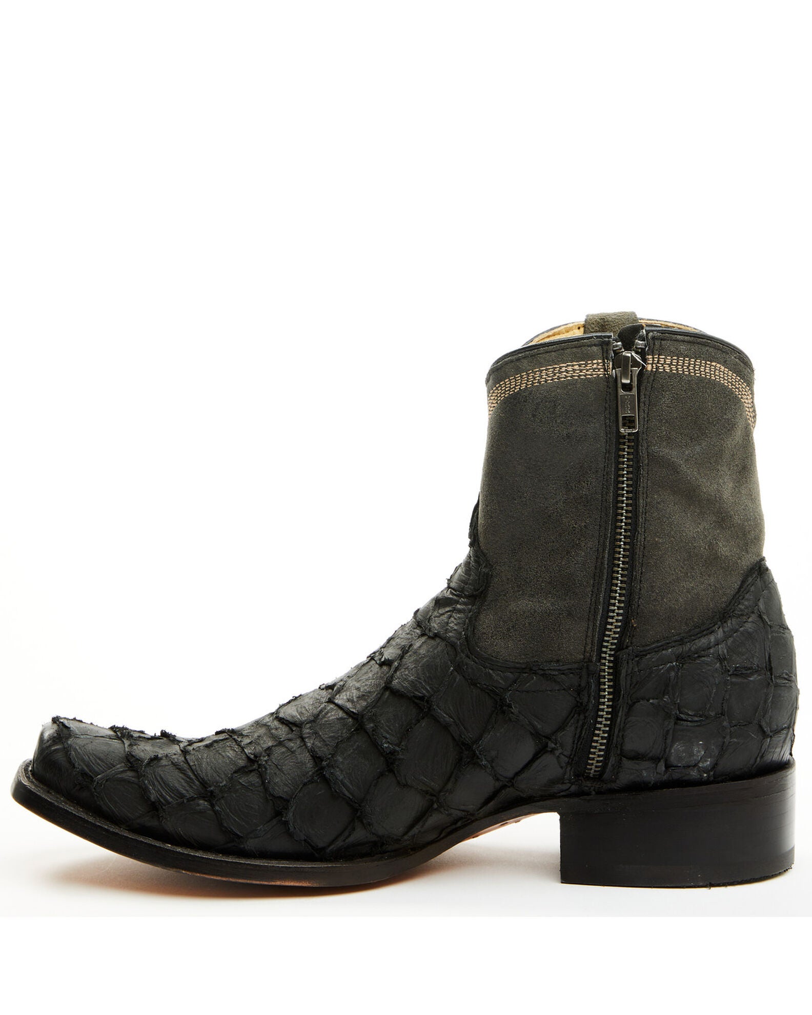 Product Name: Corral Men's Exotic Pirarucu Western Ankle Boots - Square Toe