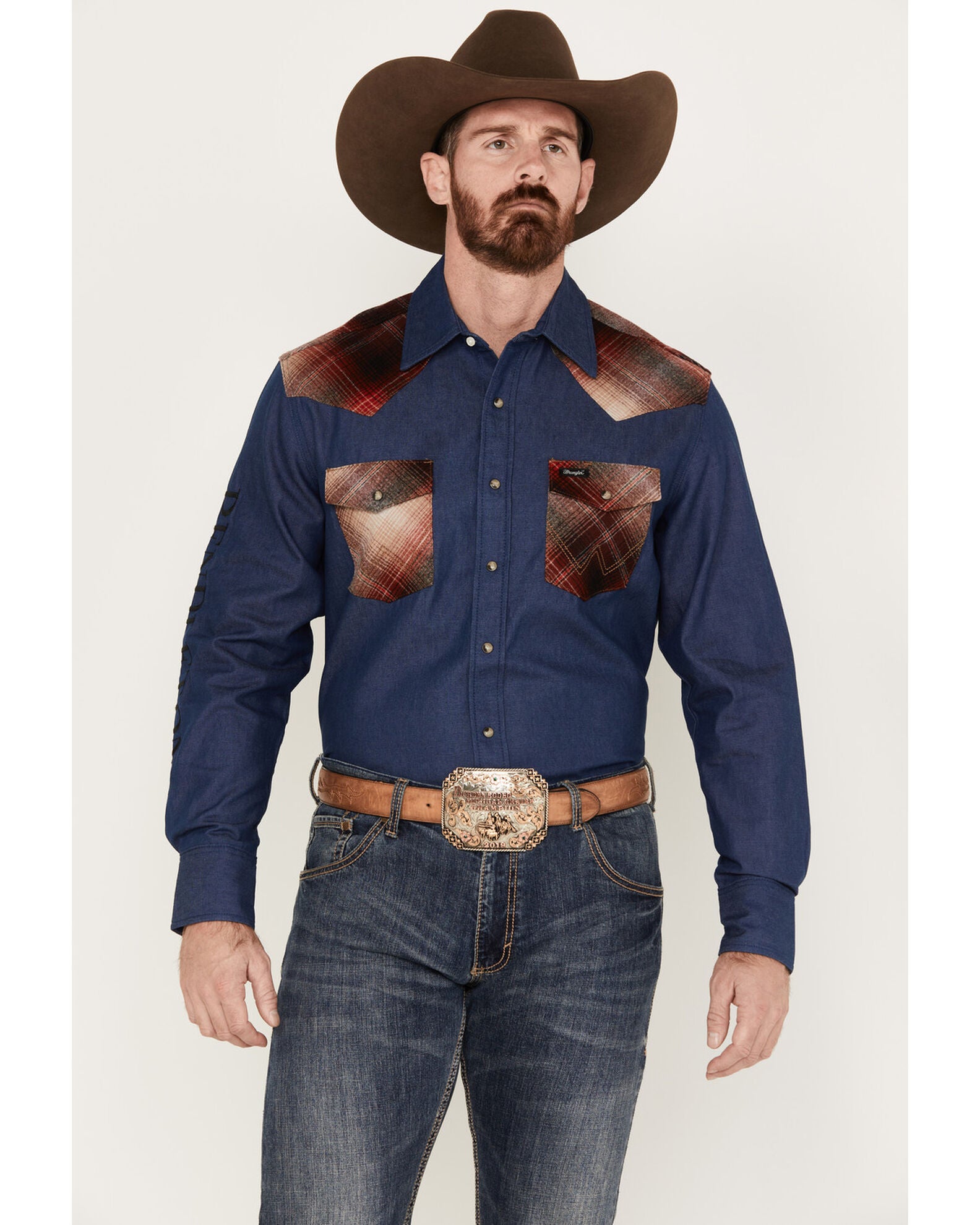 Product Name: Wrangler Men's Pendleton Long Sleeve Western Work Shirt