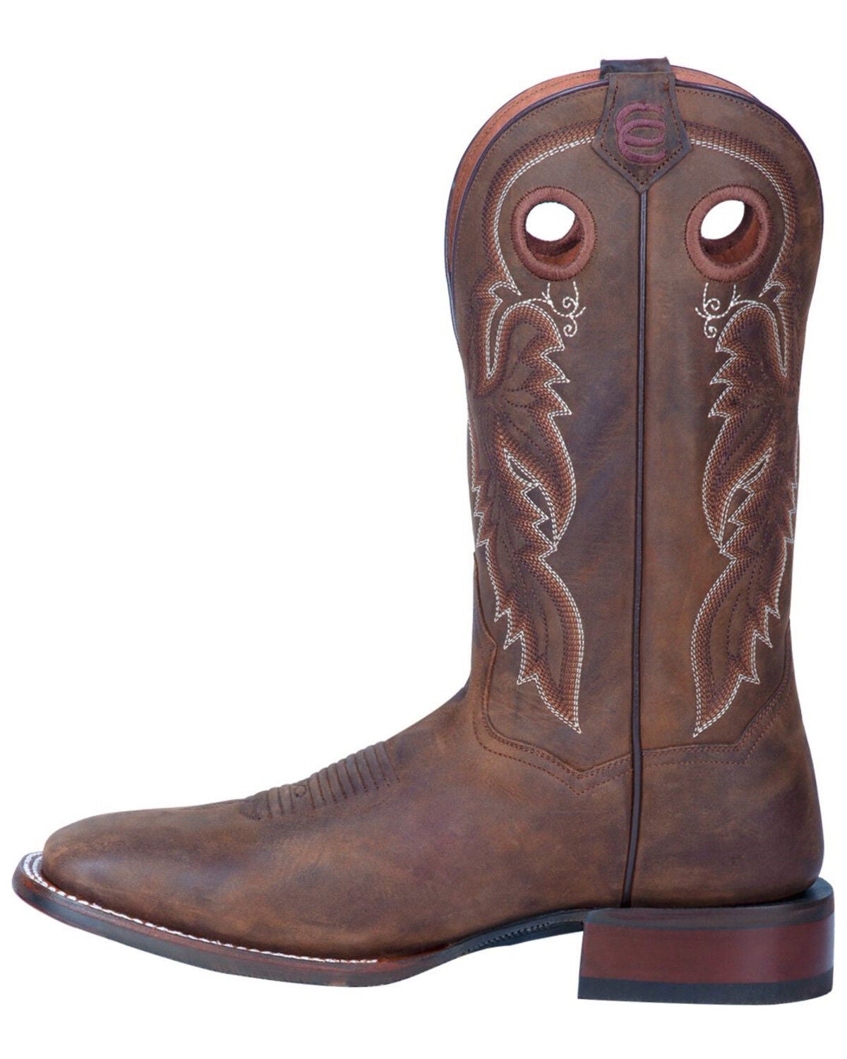 Dan Post Men's Abram Western Performance Boots - Broad Square Toe, Tan