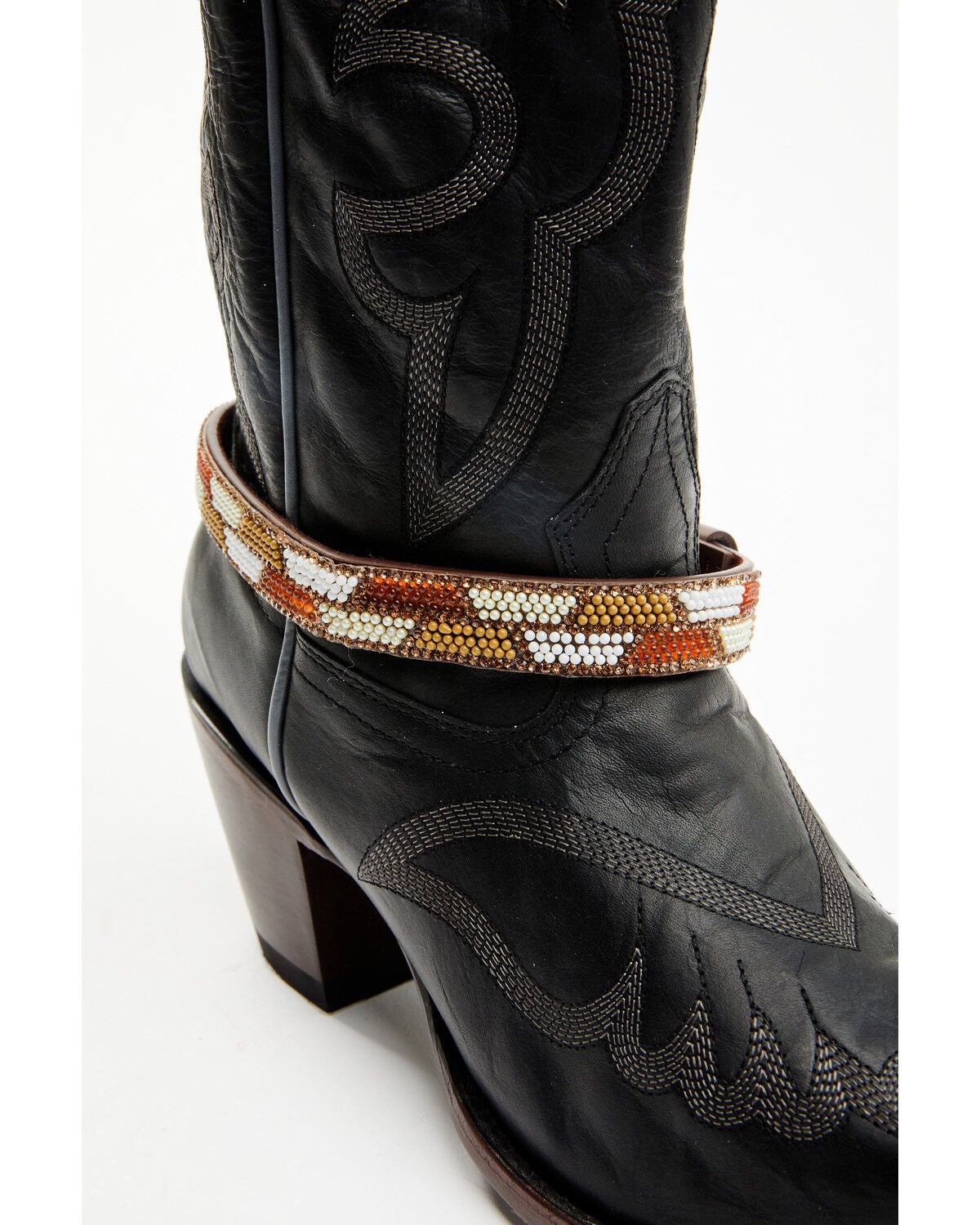 Boot Barn Women's Rhinestone Studded Strap Boot Jewelry, Brown, hi-res