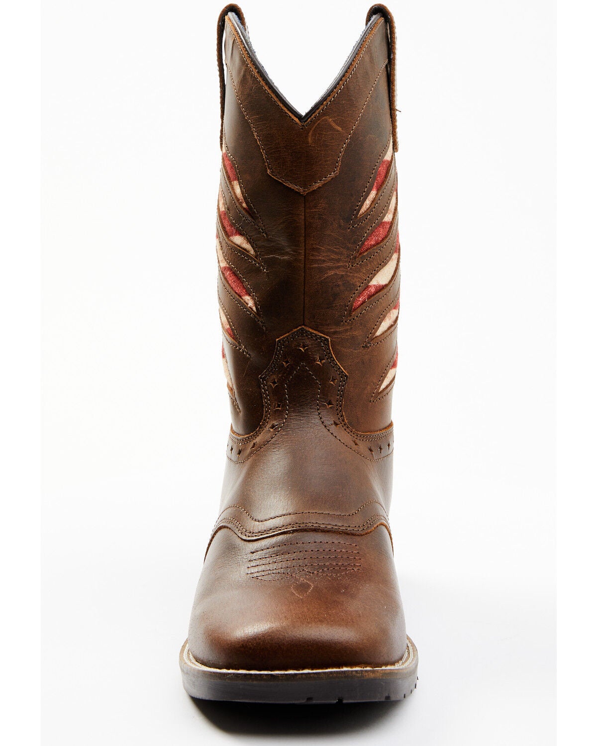 Cody James Boys' Ripped Flag Western Boots - Broad Square Toe, Multi