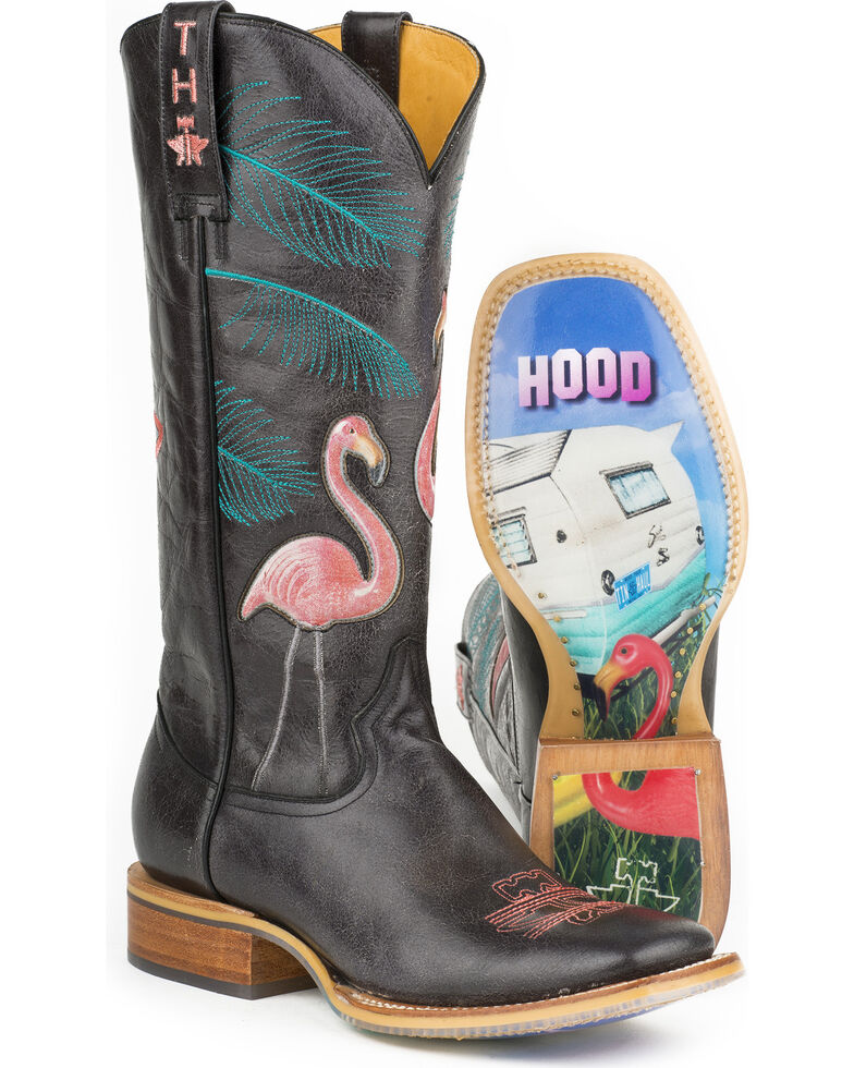 Tin Haul Womens Trailerhood Cowgirl Boots Square Toe Sheplers
