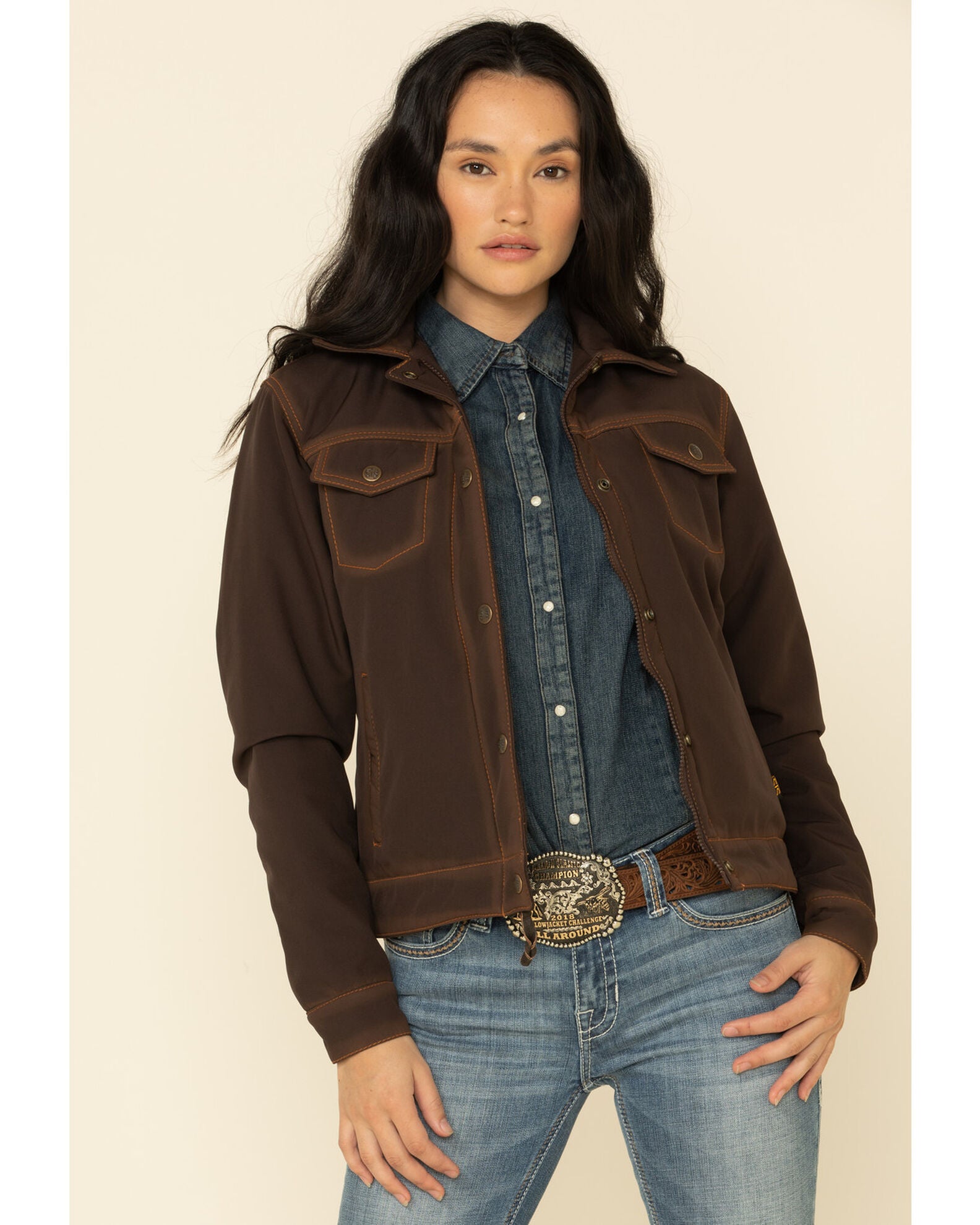 Product Name: STS Ranchwear Women's Brown Brumby Softshell Jacket