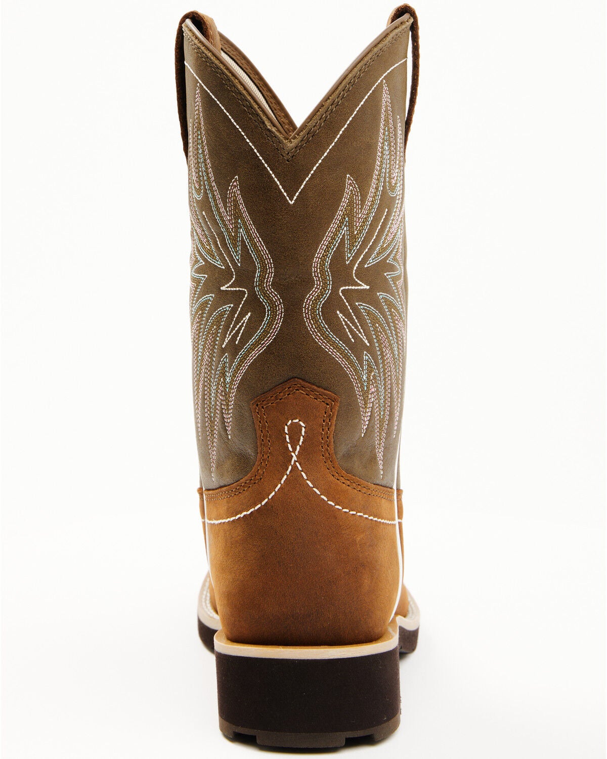 RANK 45® Women's Sage Western Performance Boots - Broad Square Toe, Olive