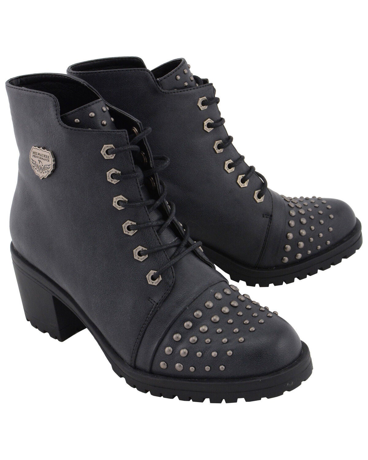 Milwaukee Leather Women's Studded Rocker Boots - Round Toe | Sheplers