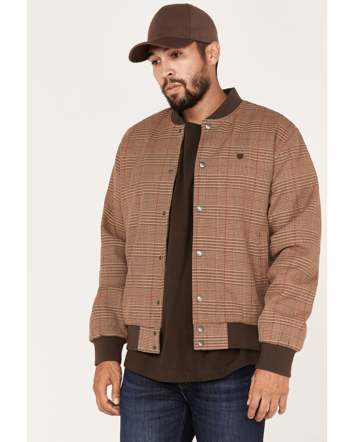 Brixton Men's Dillinger Bomber Jacket, Tan