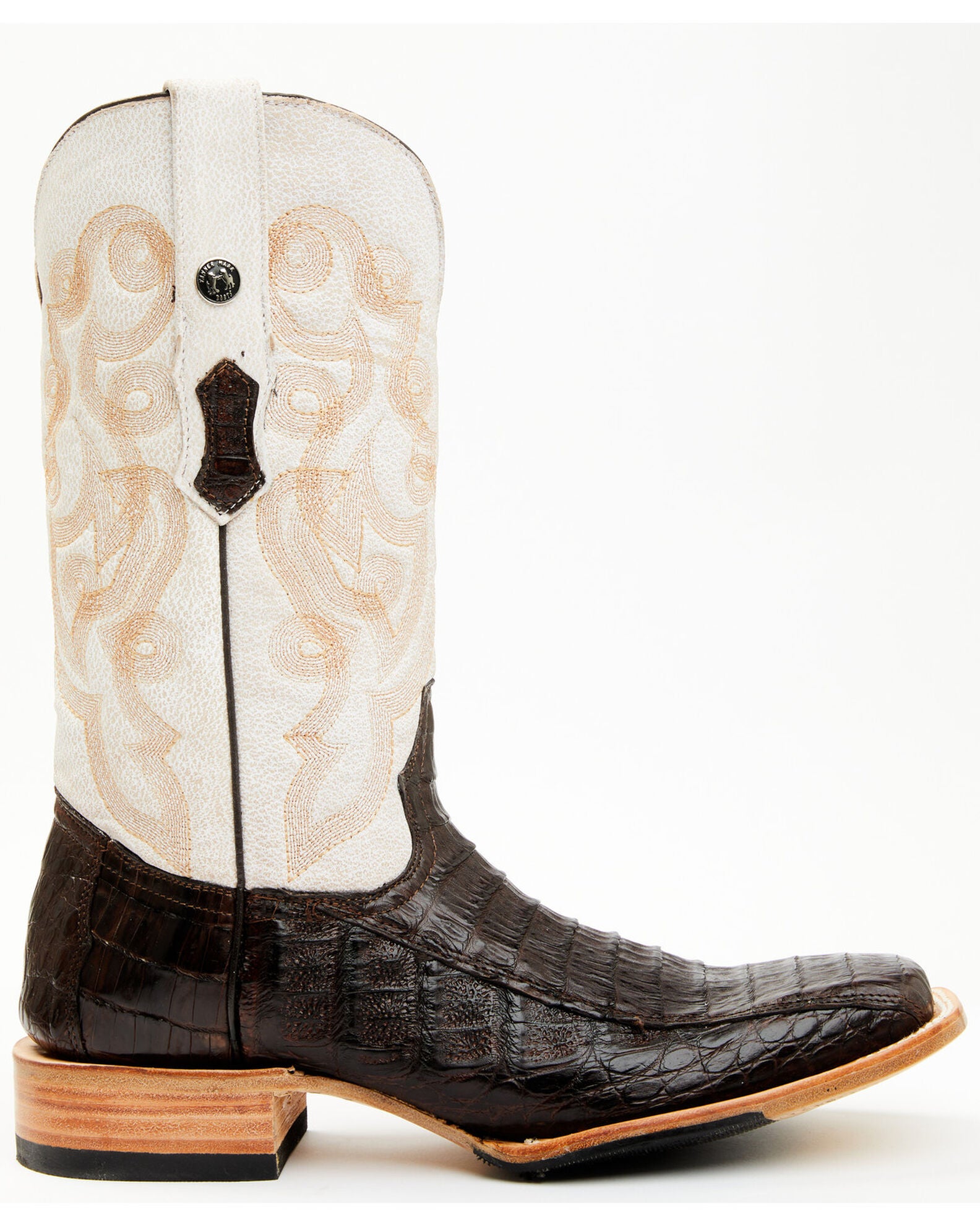 Tanner Mark Men's Exotic Caiman Belly Western Boots - Broad Square Toe ...