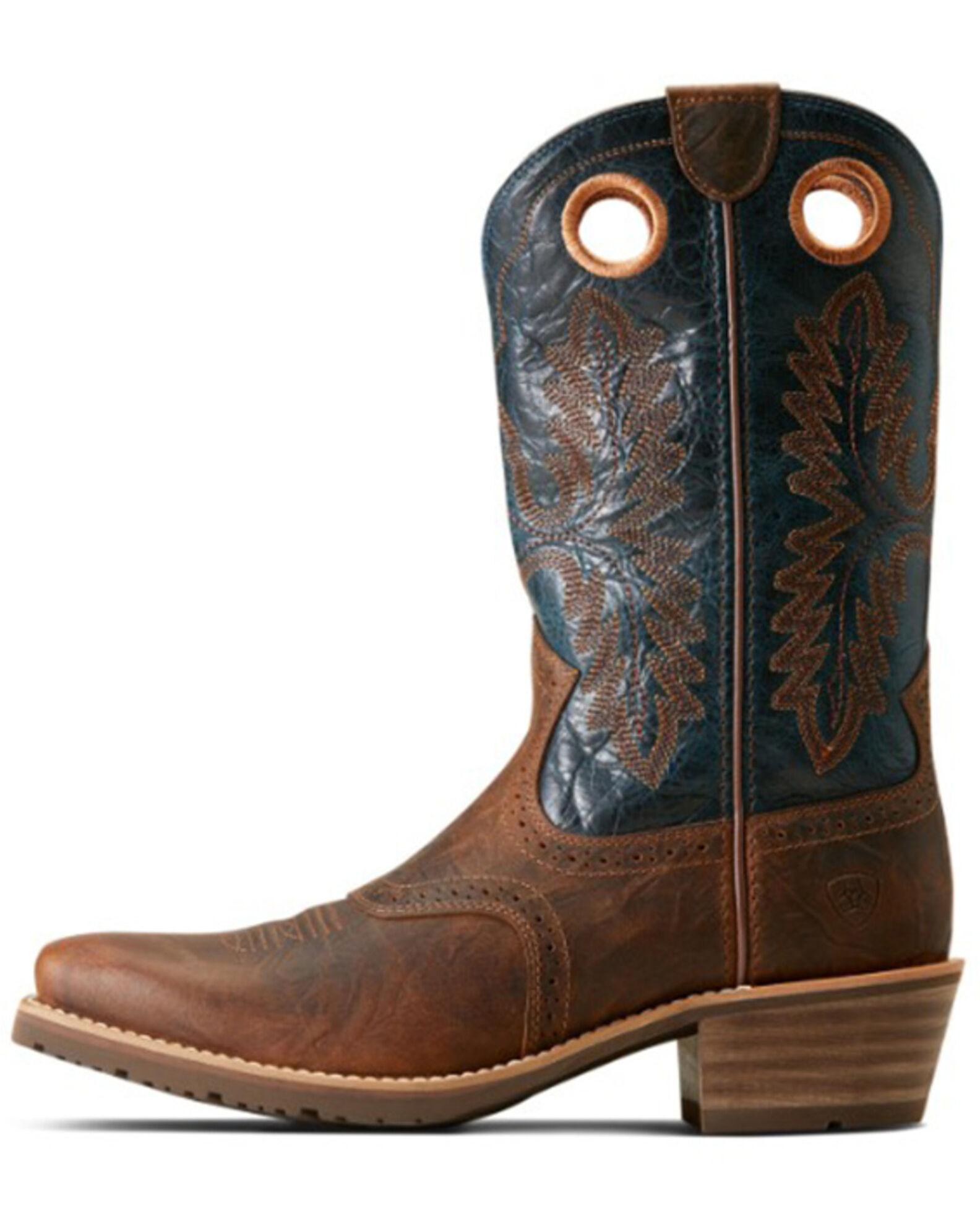 Ariat Mens Hybrid Roughstock Western Performance Boots Square Toe Brown