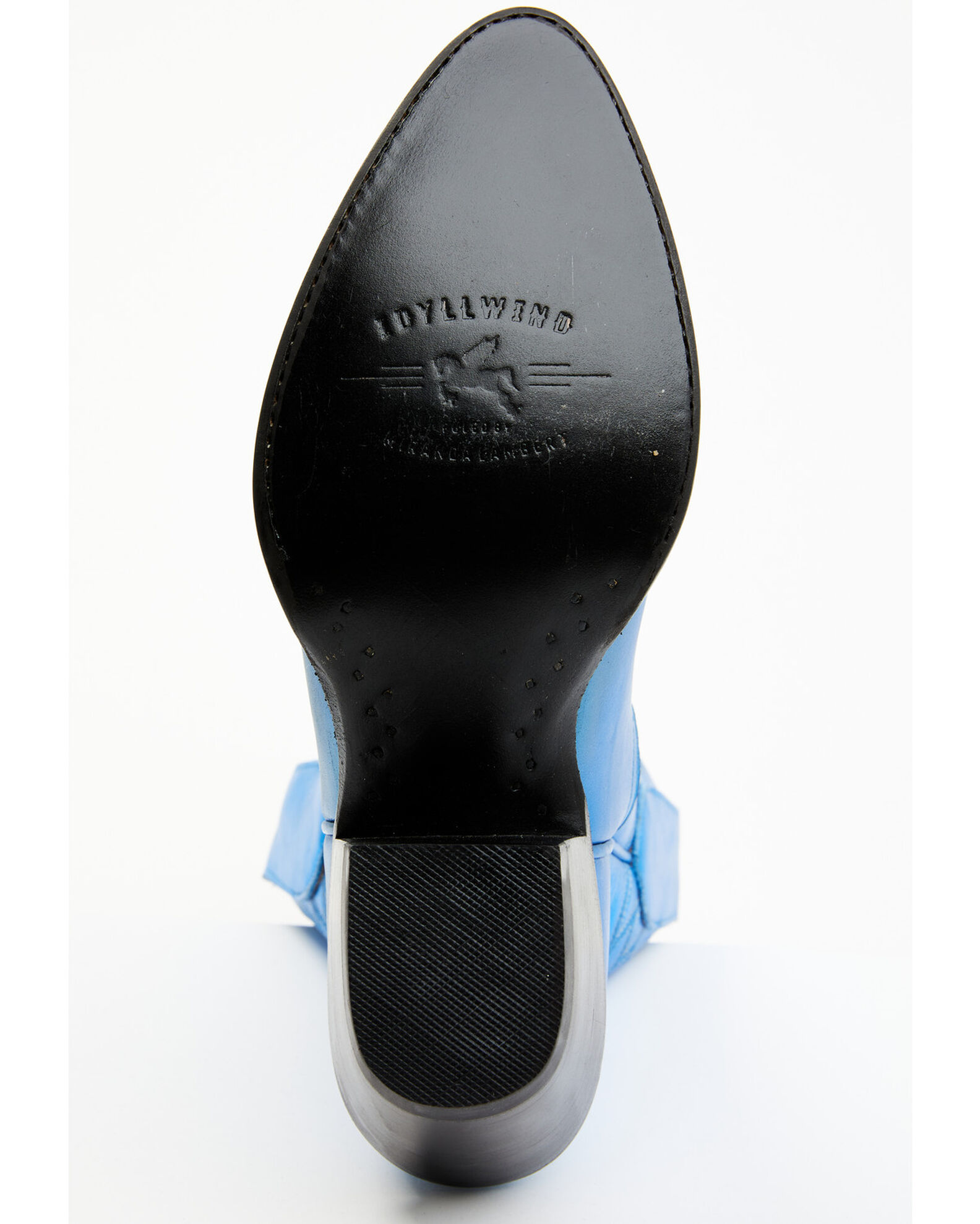 Idyllwind Womens Wheels Metallic Leather Booties Round Toe Royal Blue